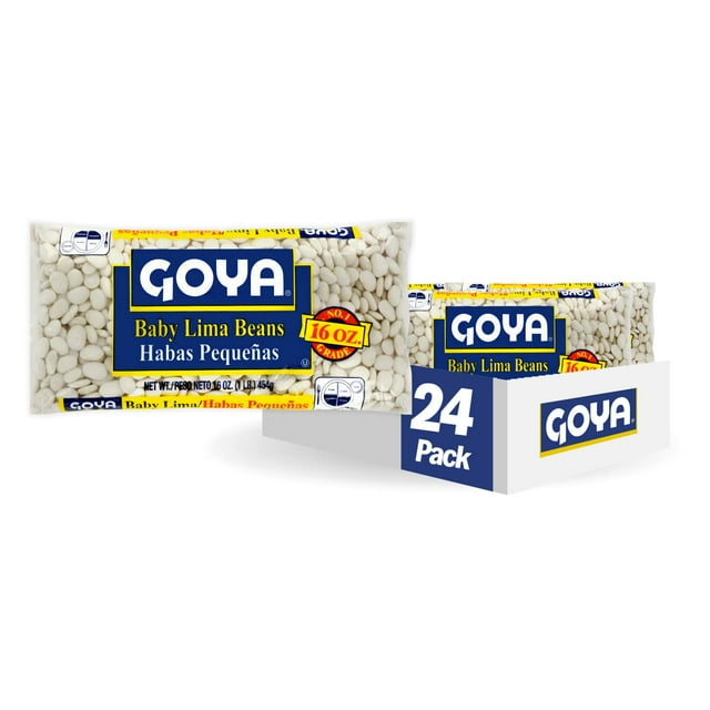 Goya Foods Baby Lima Beans, Dry, 16 Ounce (Pack Of 24) - Walmart.com