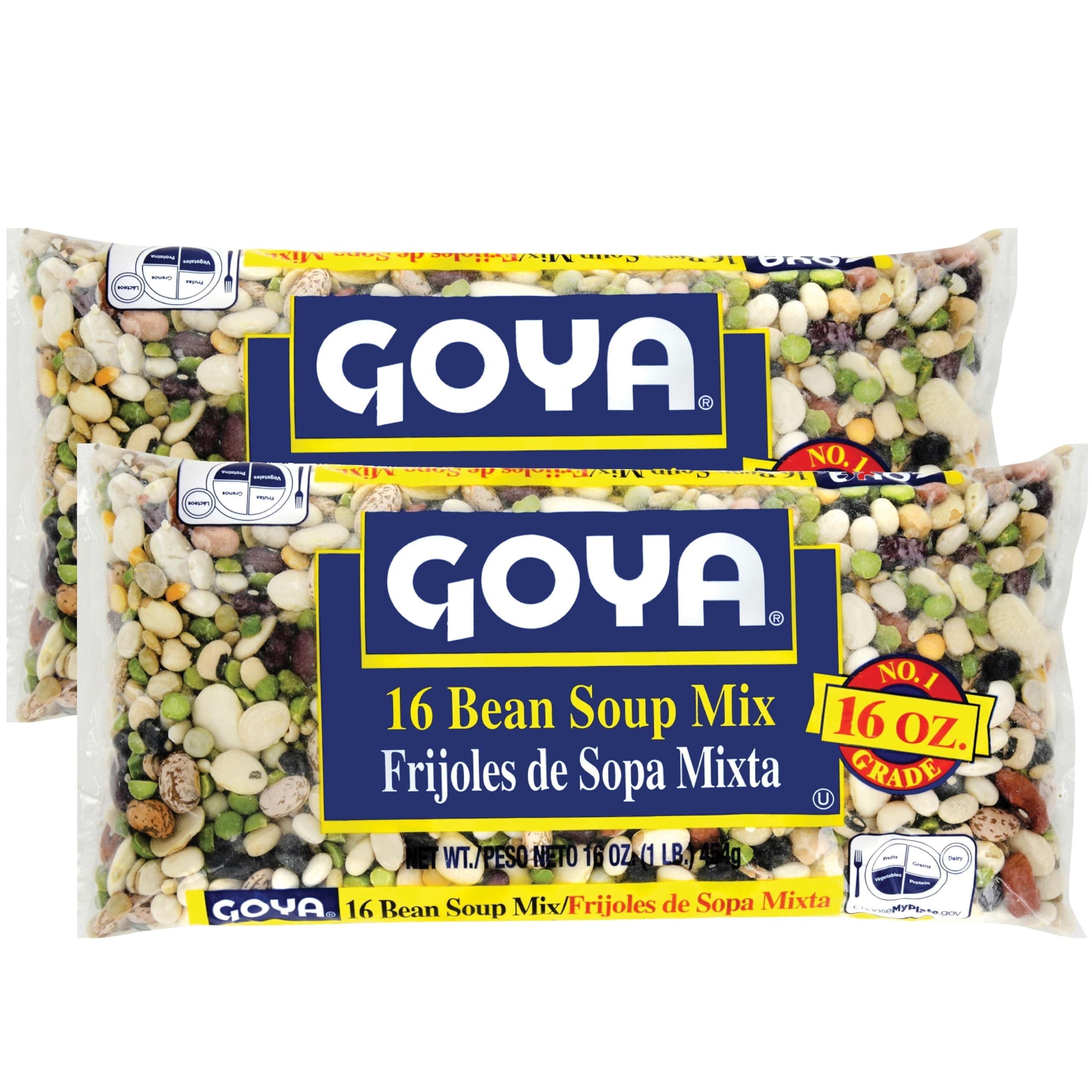 Goya Foods Bean Soup Mix, 16 Ounce (Pack of 2) - Walmart.com