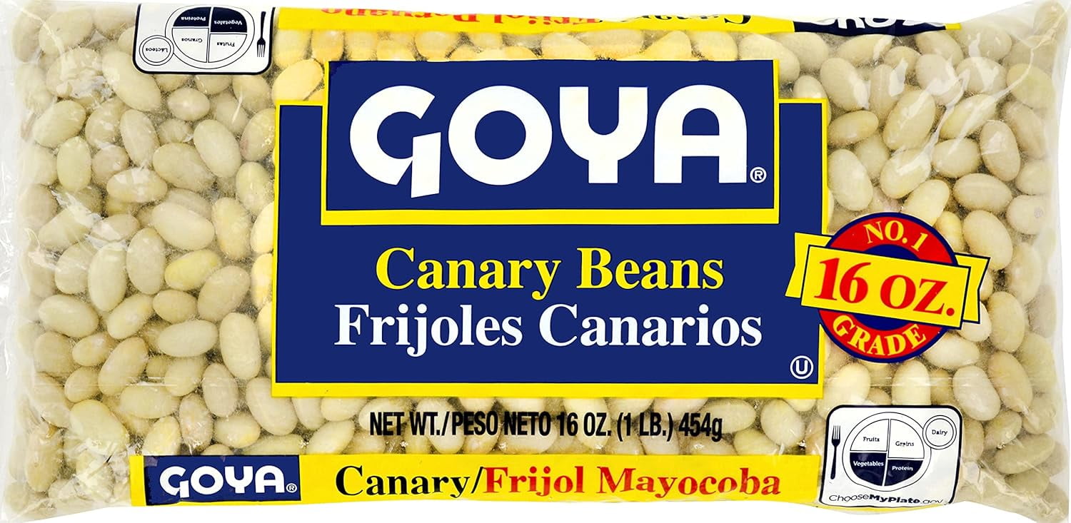 GOYA Canary Beans, Dry, 16 Ounce, Vegan Beans for Soups and Stews ...