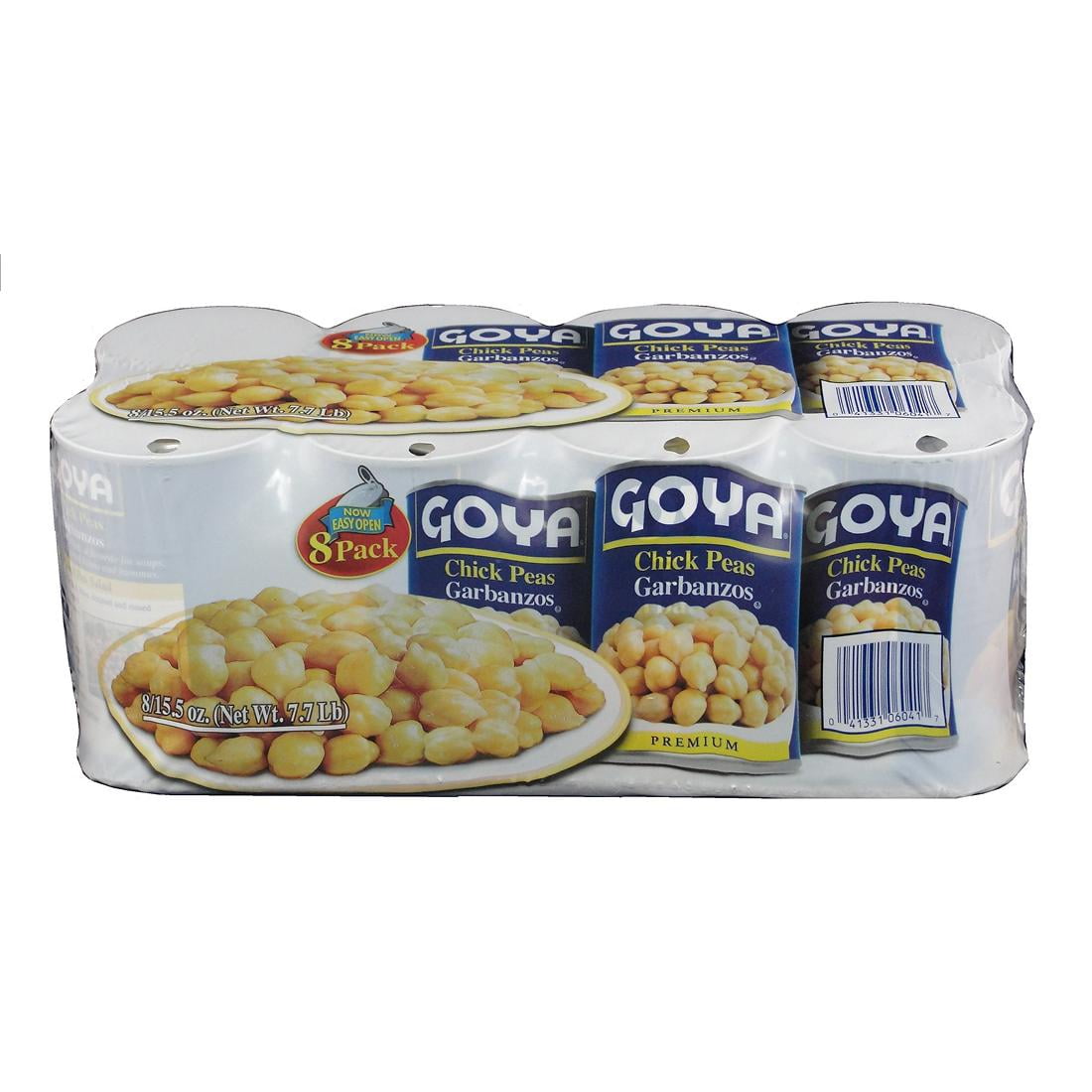 Goya, Chick Peas, 8 pk./15.5 oz, Gluten-Free Fiber Rich - Walmart.com