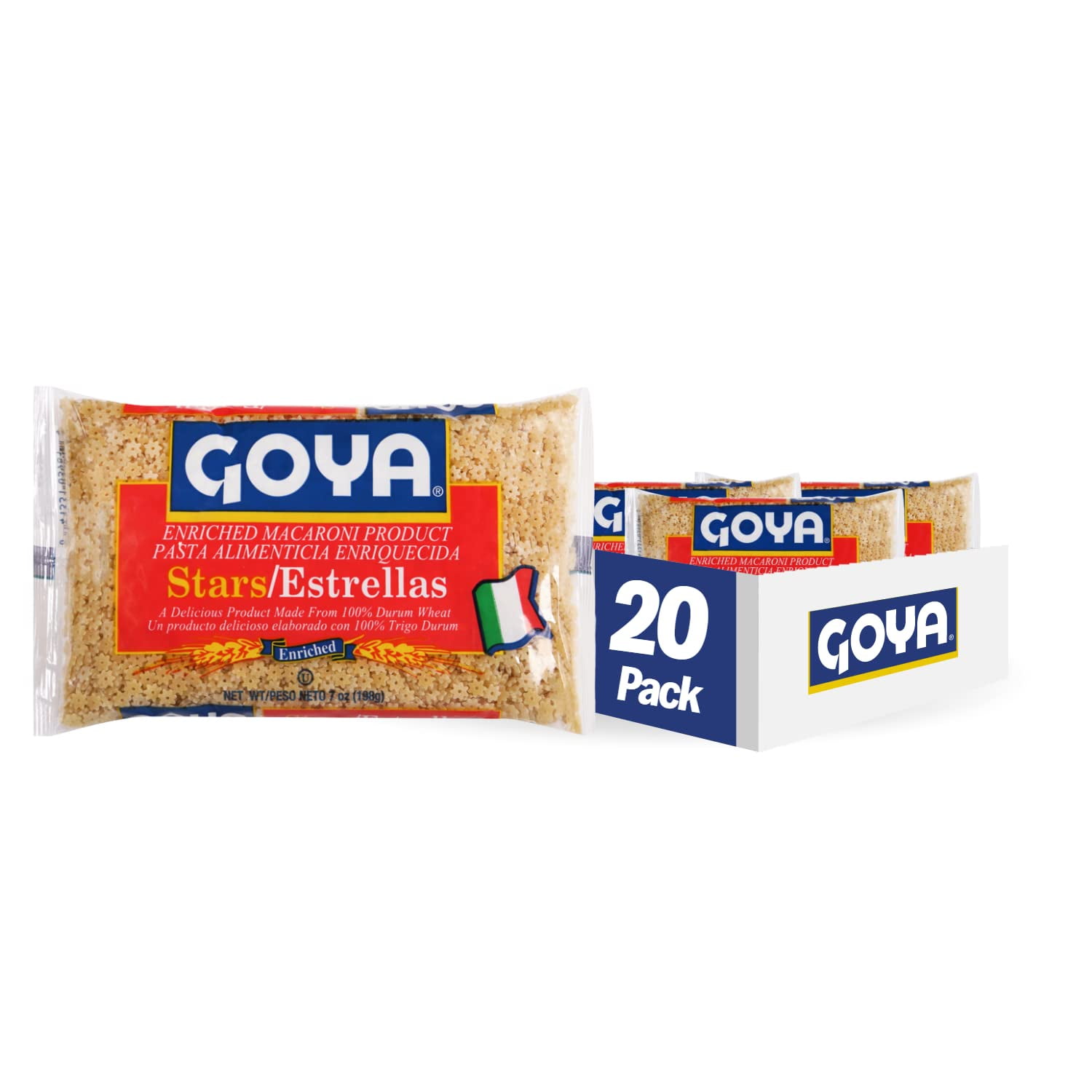 Goya Foods Estrellas (Stars) Pasta, 7-Ounce (Pack Of 20) - Walmart.com