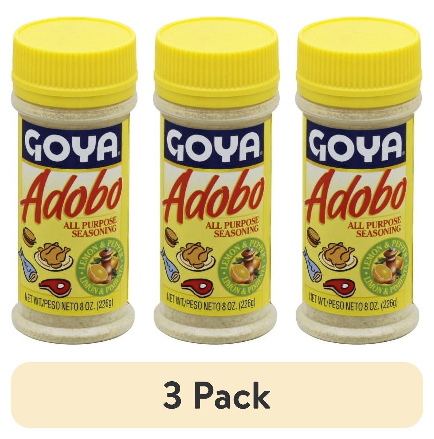 (3 pack) Goya Foods Goya Adobo All Purpose Seasoning, 8 oz - Walmart.com