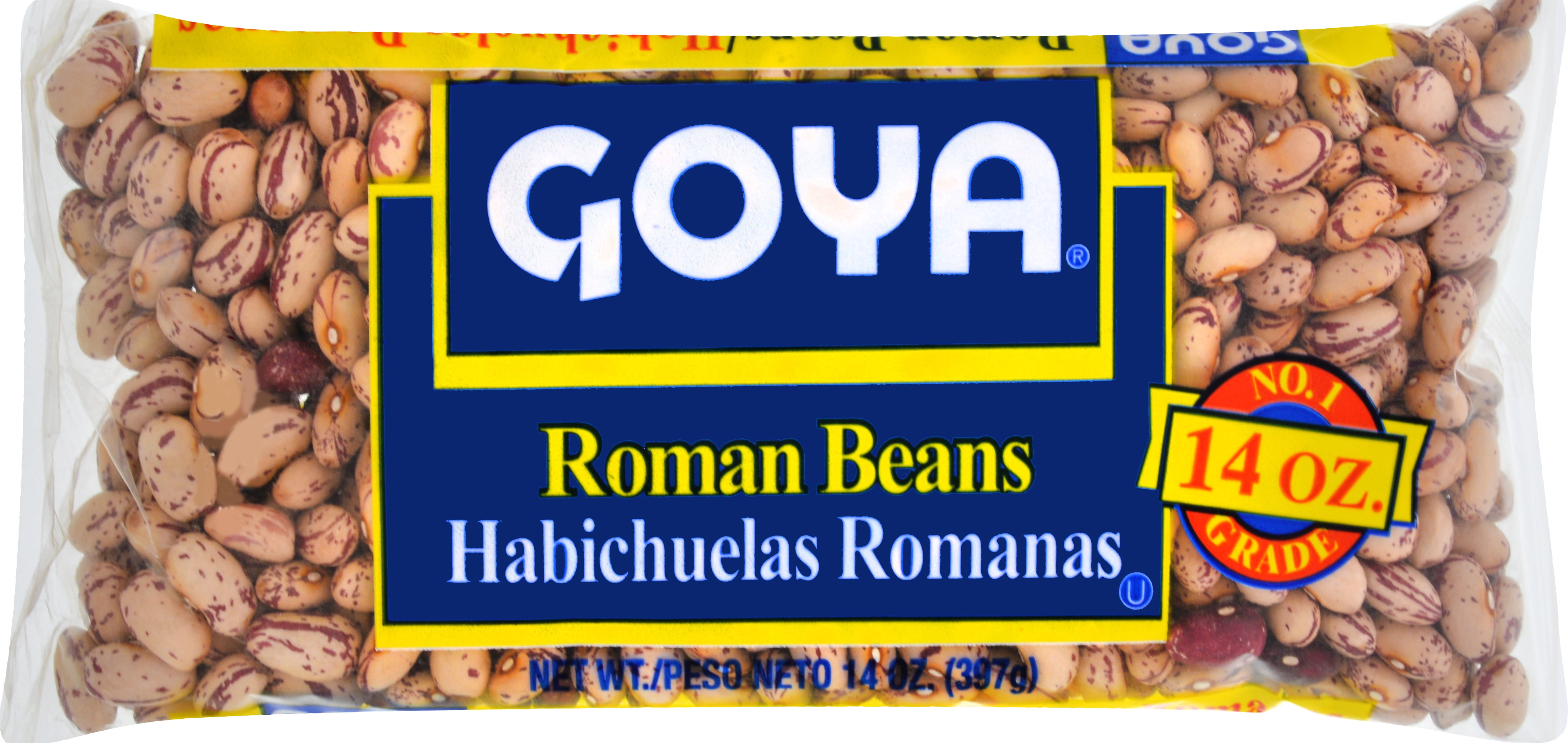 GOYA Roman Beans 14 Oz, Excellent Source of Fiber, Vegan, Kosher ...