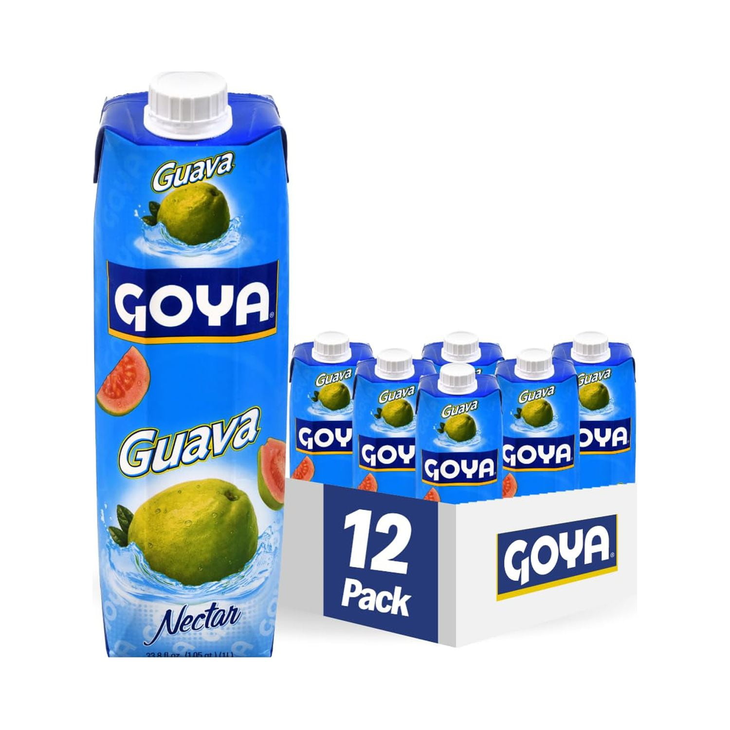 Goya Foods Guava Nectar, 33.8 Fl Oz (Pack Of 12) - Walmart.com