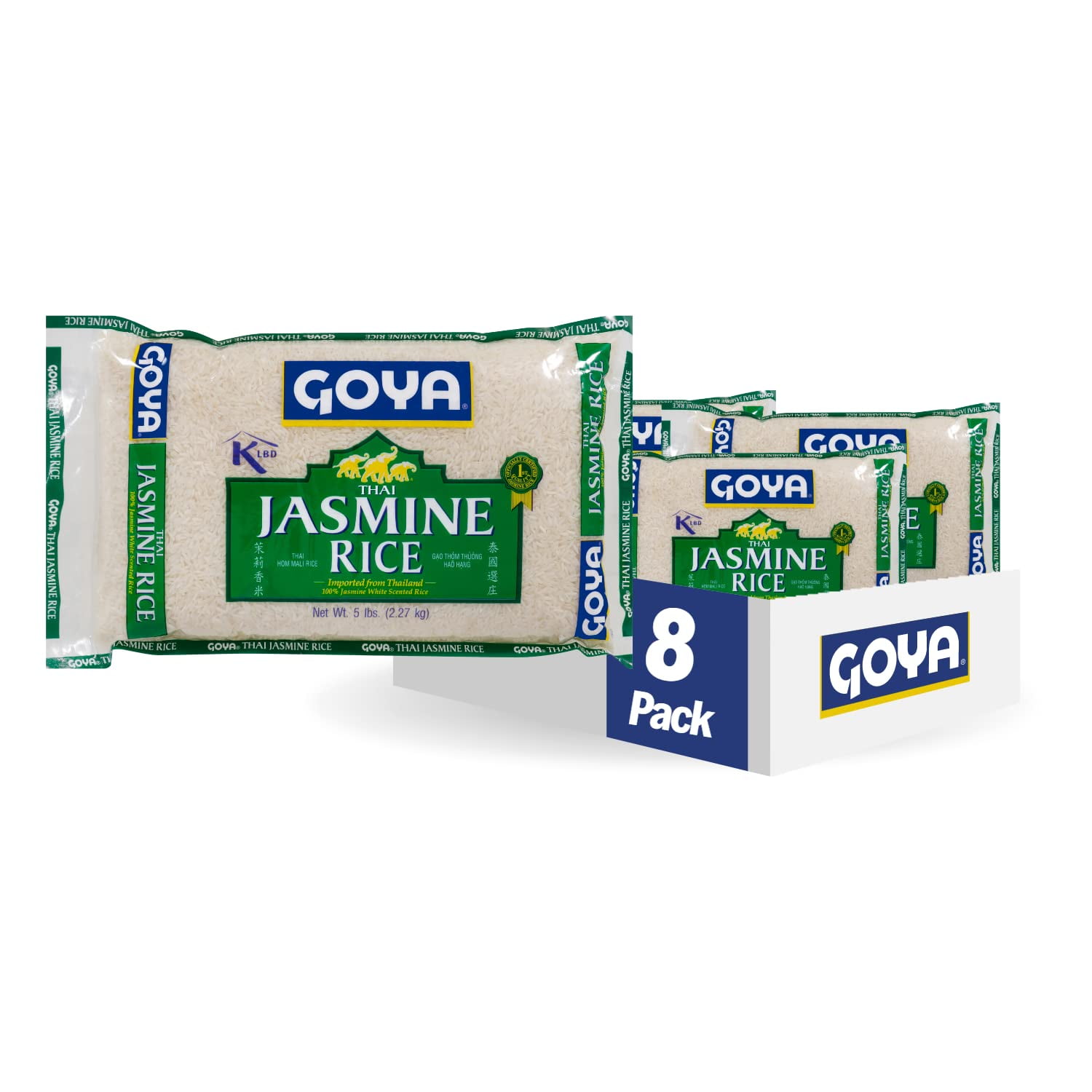 Goya Foods Jasmine Rice, 5 Pound (Pack Of 8) - Walmart.com