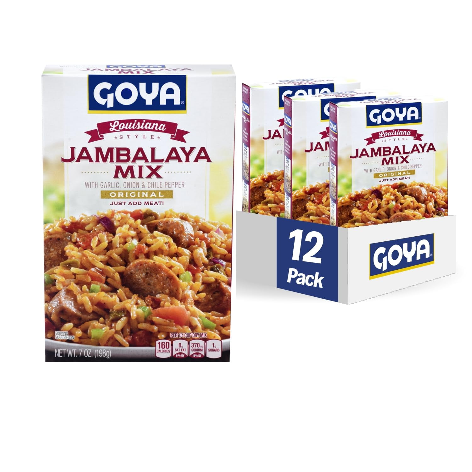 Goya Foods Louisiana Style Jambalaya Rice Mix, 7 Ounce (Pack Of 12 ...