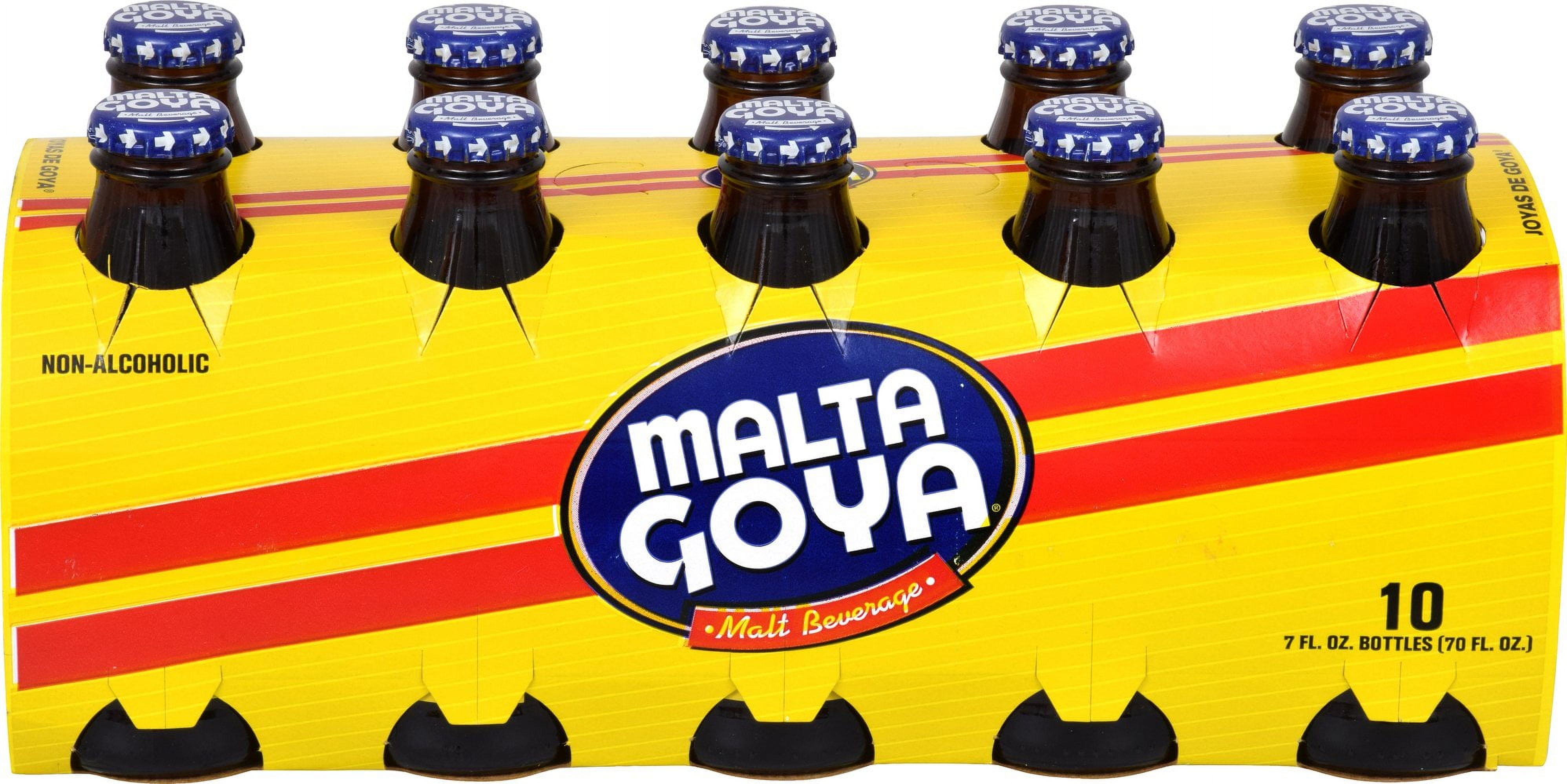 Goya Foods Malta, Non-Alcoholic Malt Beverage, 10 - 7 Fl. Oz. Bottles ...