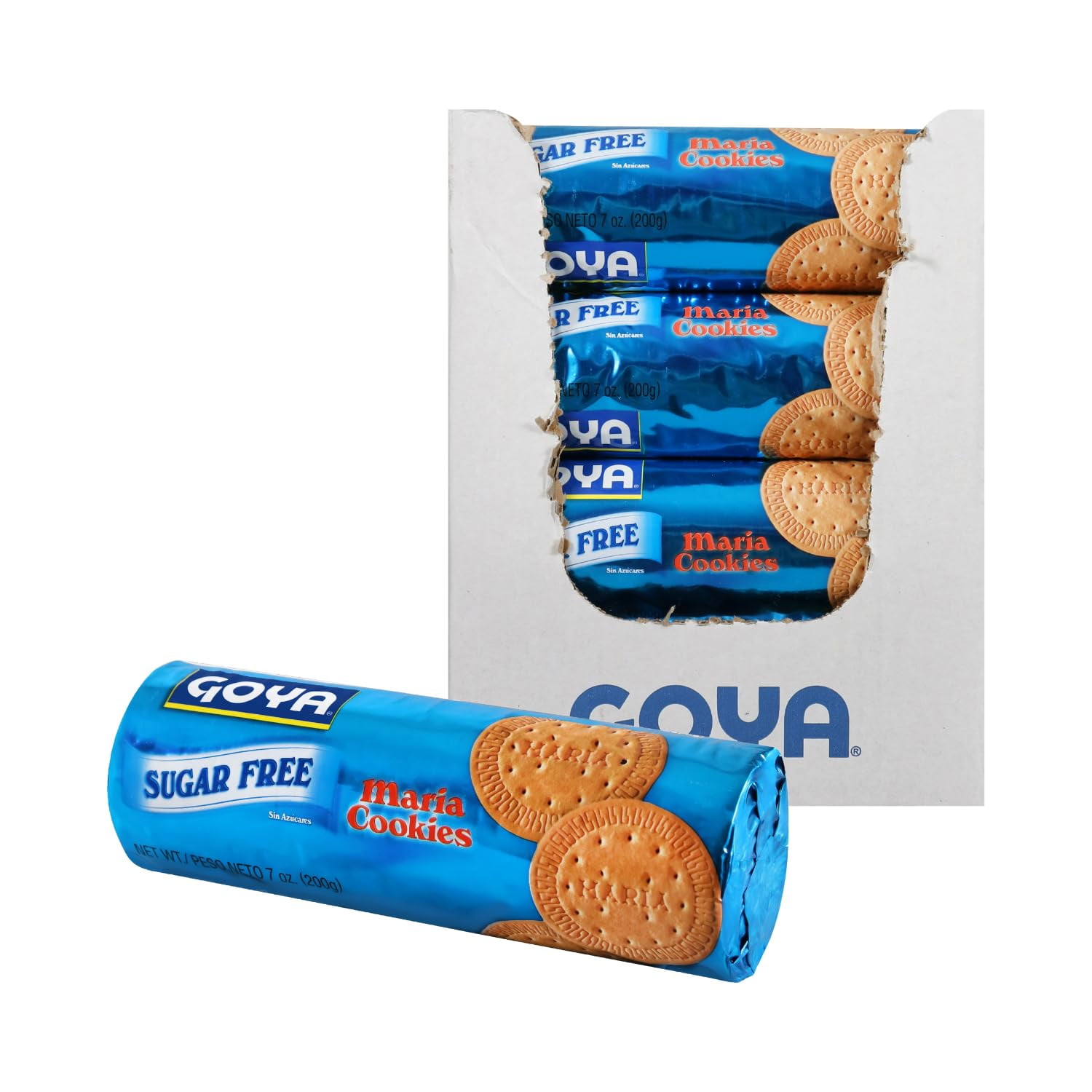 Goya Foods Maria Cookies, YYF14 Sugar Free, 7 Ounce (Pack of 16 ...