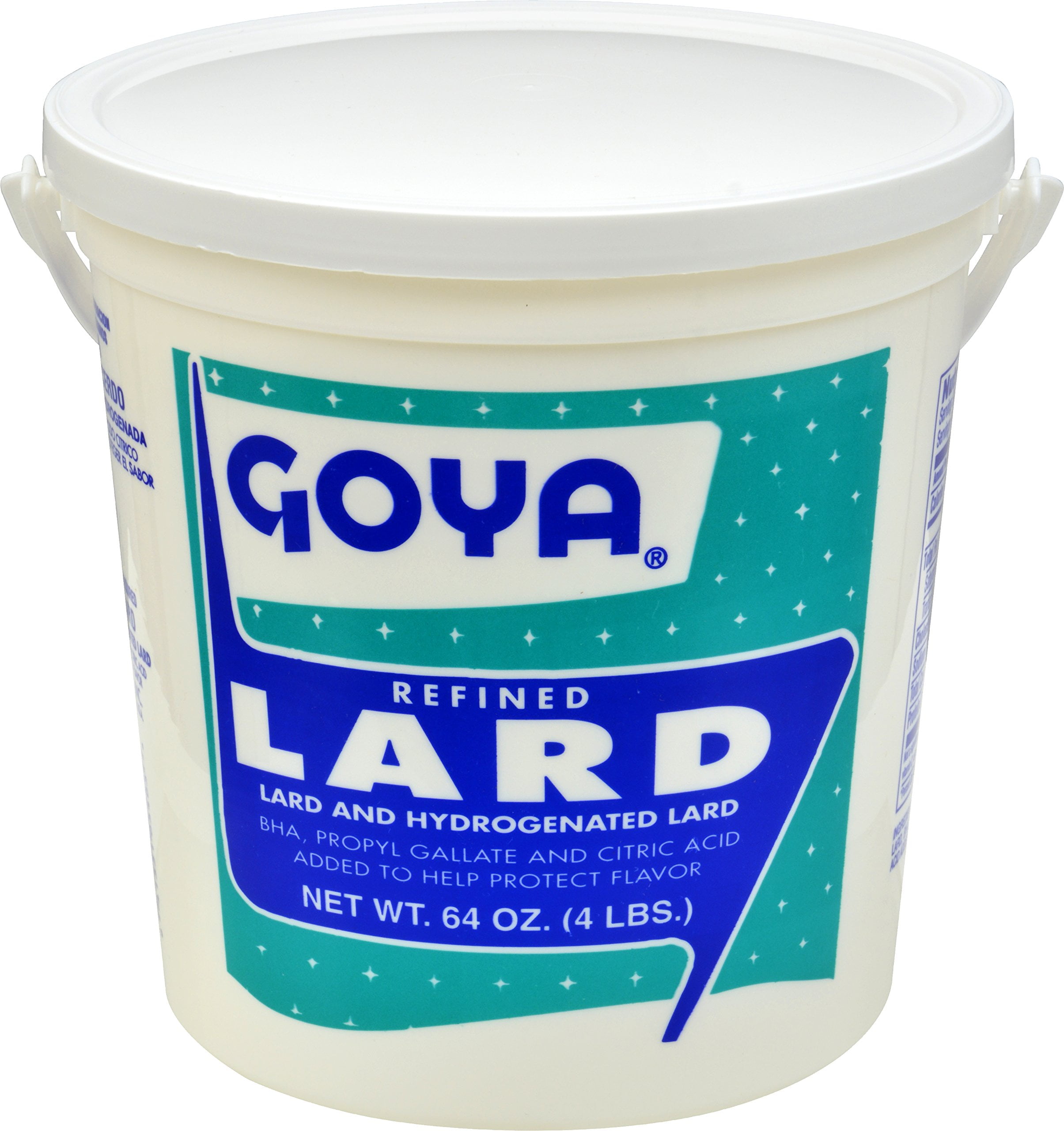 Goya Foods Refined Lard, 4 Pound Tub - Walmart.com