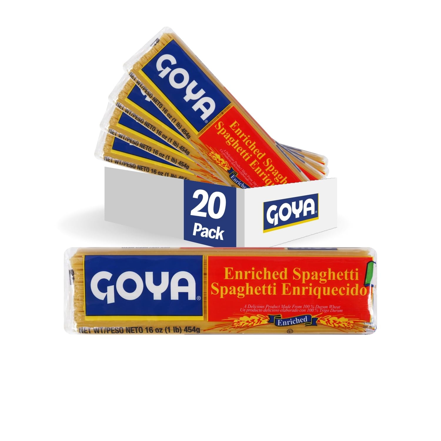 Goya Foods Spaghetti Pasta, 16-Ounce (Pack of 20) - Walmart.com