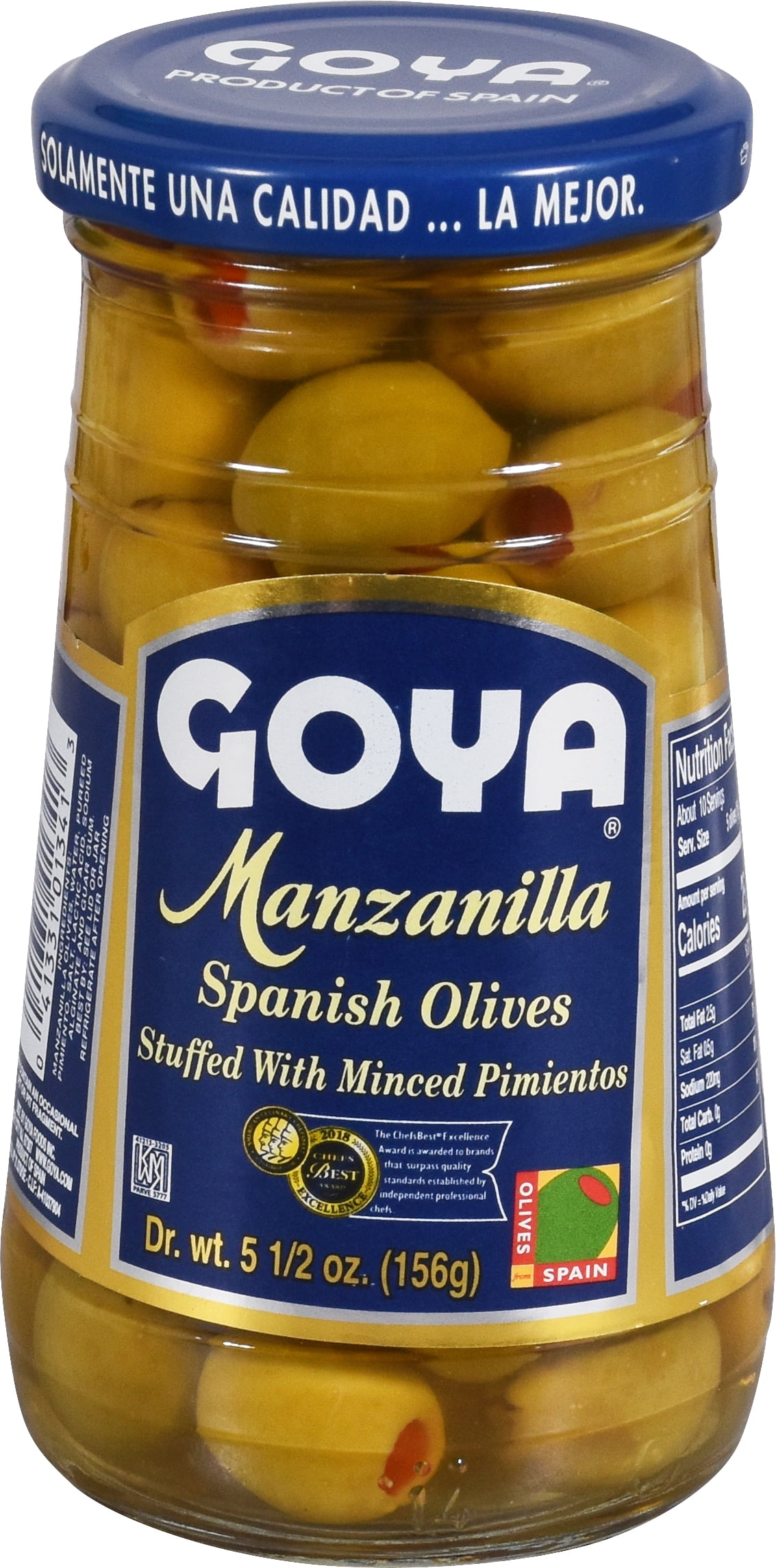 Goya Foods Stuff Manzanilla Olives 5.75 Oz - Walmart.com