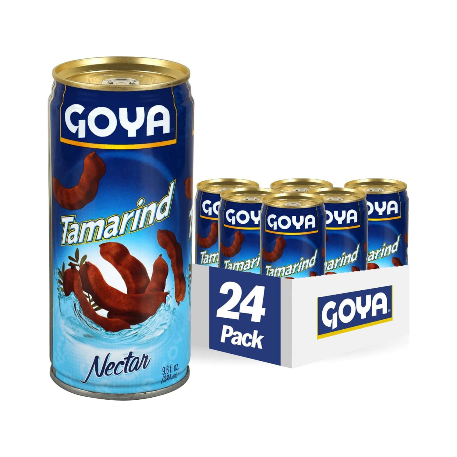 GOYA Tamarind Nectar Drink, 9.6 Fl Oz, Fruit Beverage, Pack of 24 ...