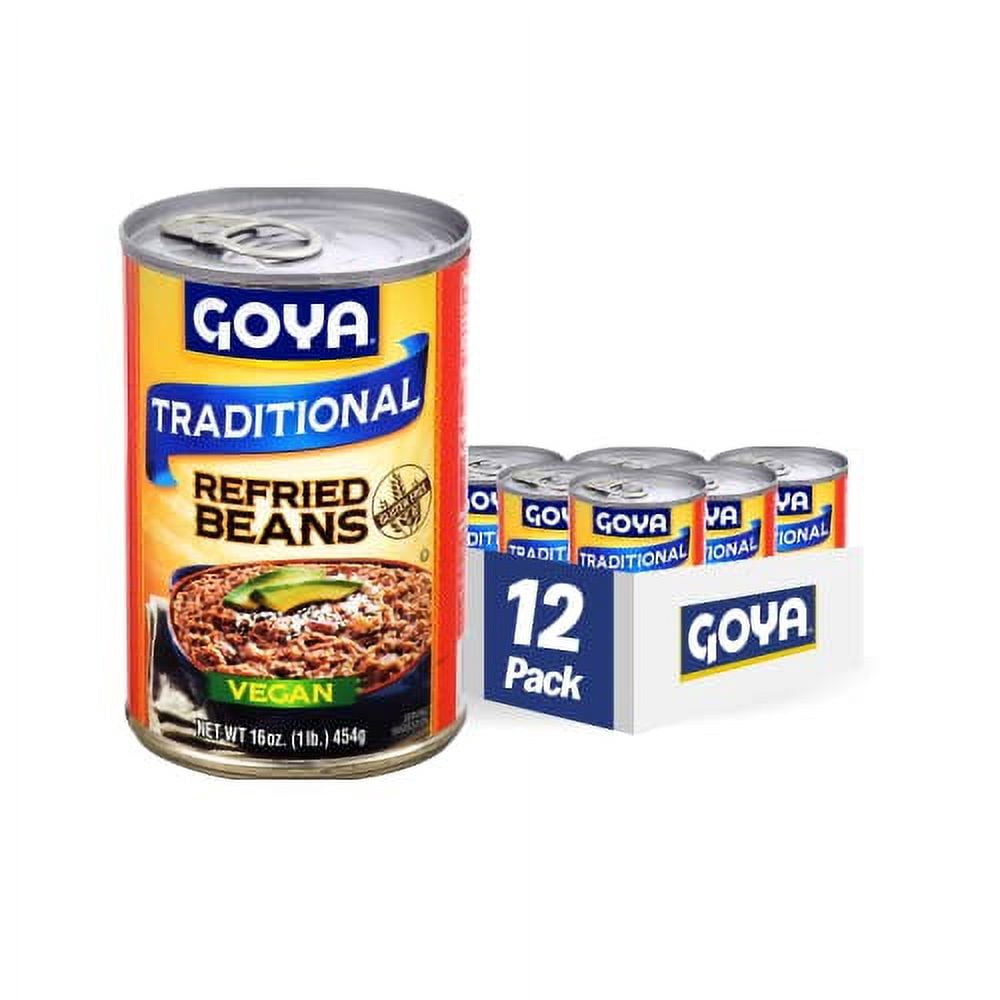 Goya Foods Traditional Refried Pinto Beans, 16 Ounce (Pack Of 12 ...