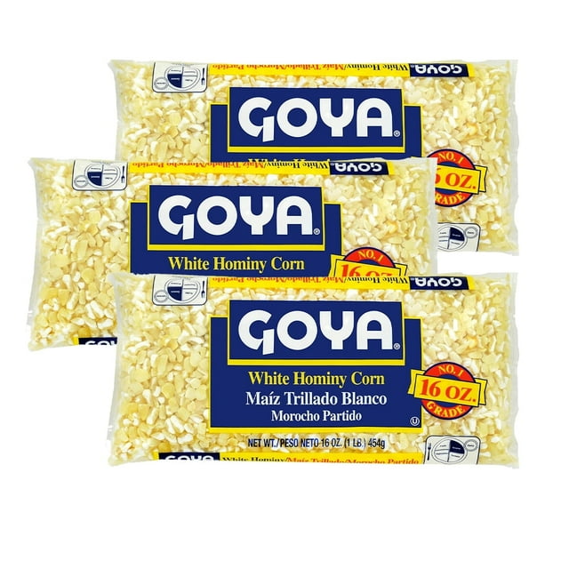 Goya Foods White Hominy Corn, 16 oz (Pack of 3) - Walmart.com