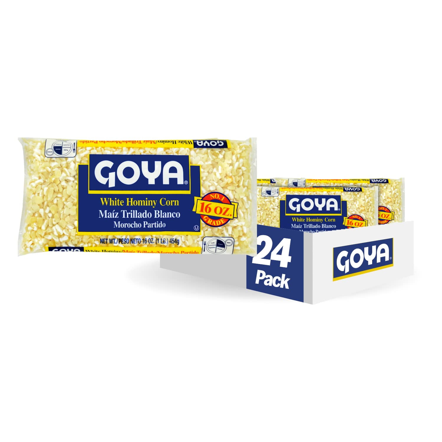 Goya Foods White Hominy Corn, Dry, 16 Ounce (Pack Of 24) - Walmart.com
