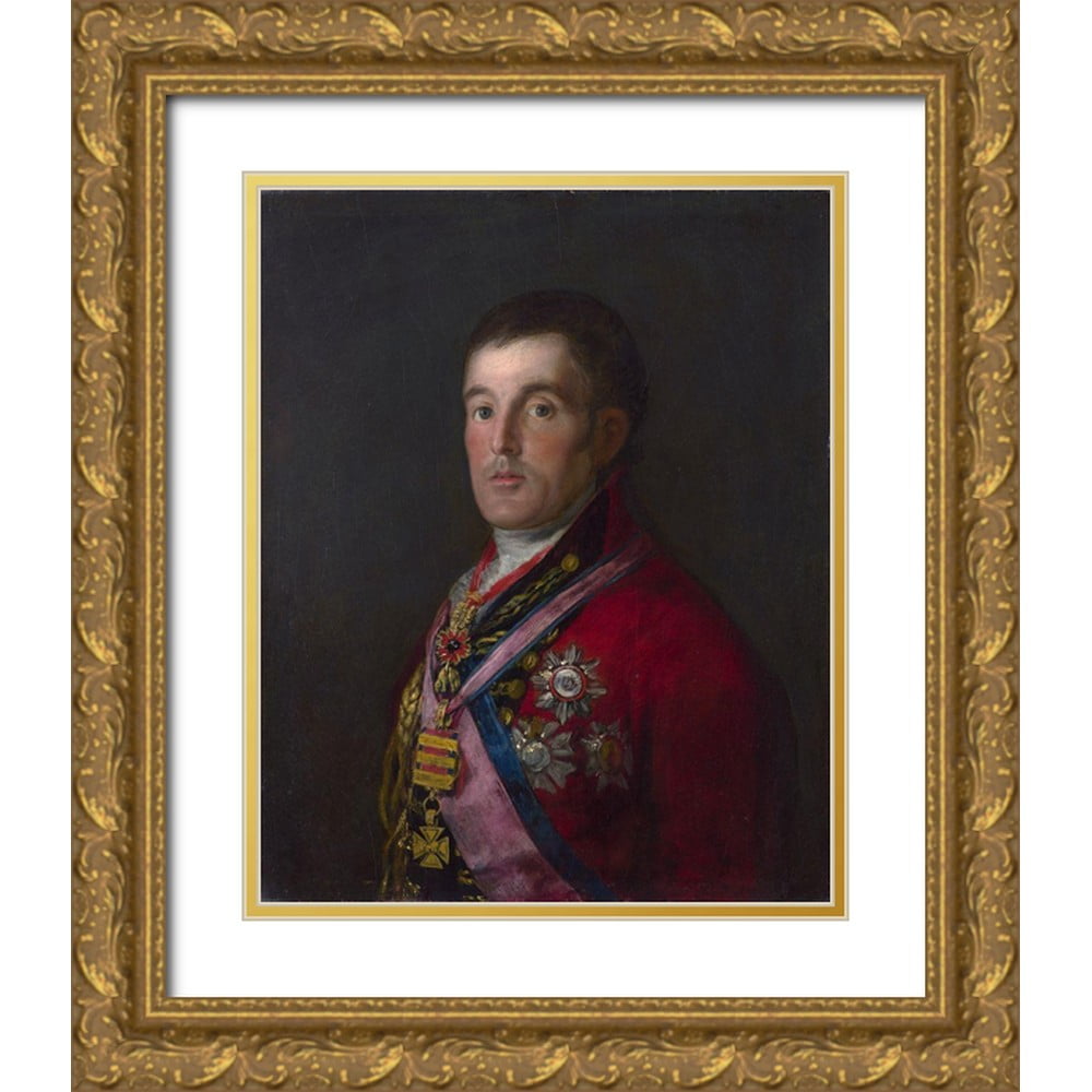 Goya, Francisco 15x18 Gold Ornate Wood Framed with Double Matting ...