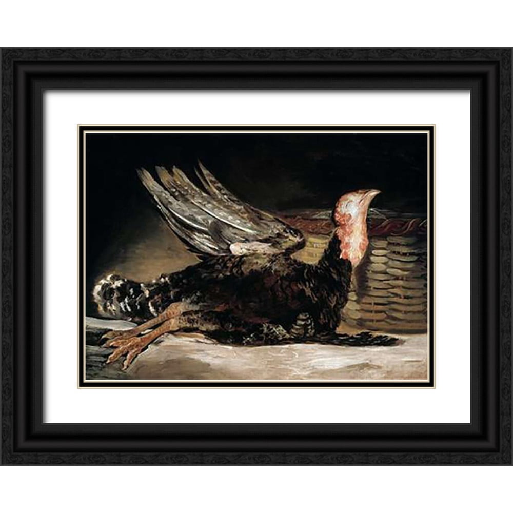 Goya, Francisco De 14x11 Black Ornate Wood Framed with Double Matting ...