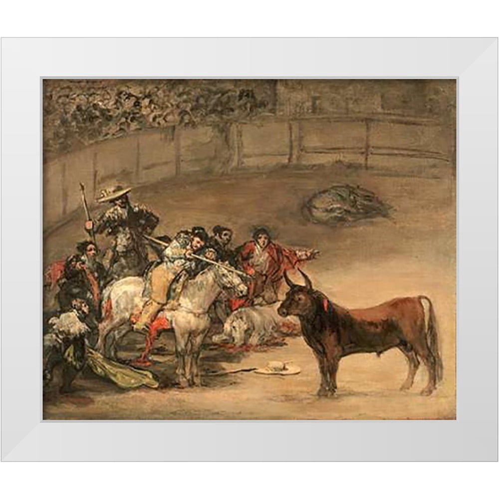 Goya, Francisco de 14x12 White Modern Wood Framed Museum Art Print ...