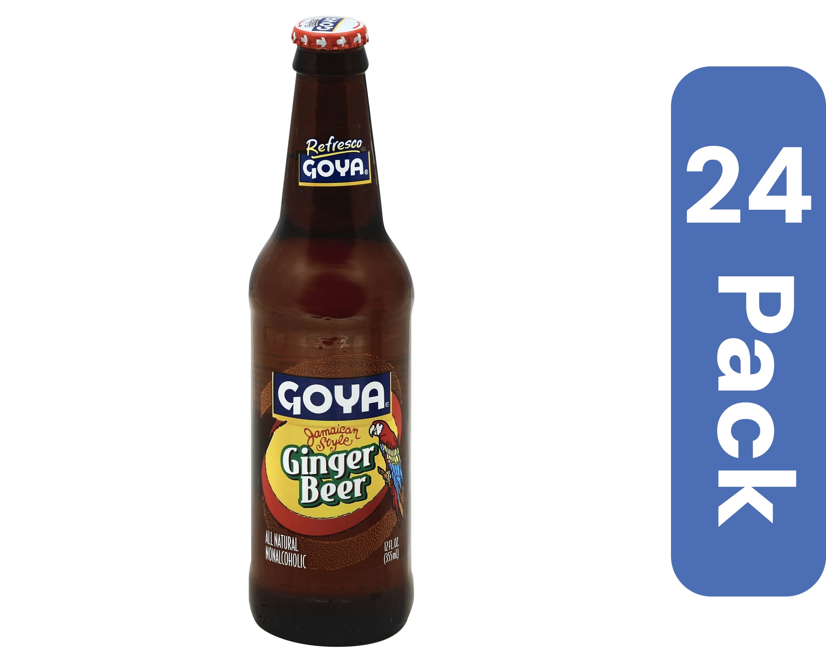 Goya Ginger Beer Soda 12 oz (Pack Of 24) - Walmart.com