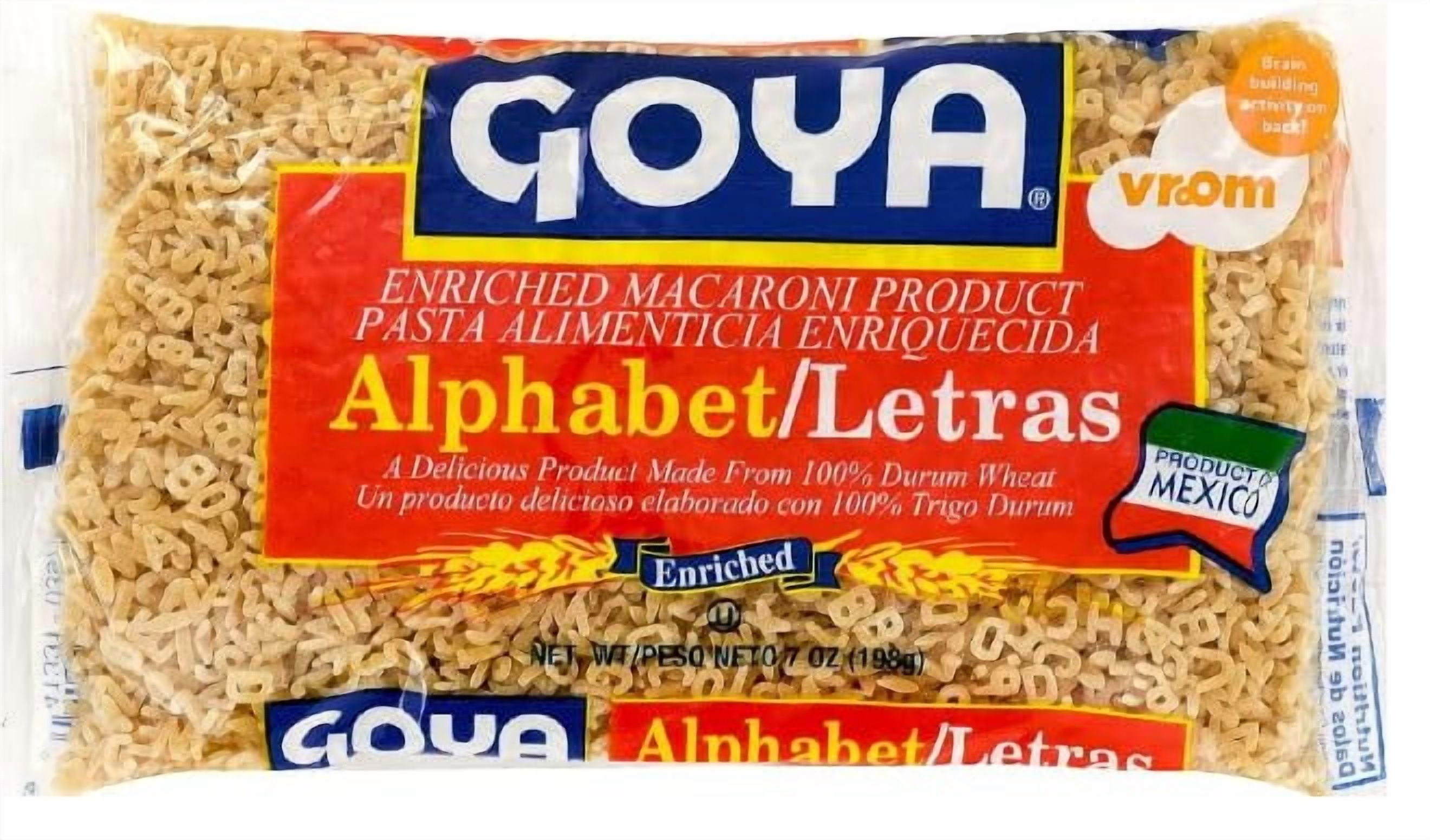 Goya Alphabet Dry Pasta, Enriched Macaroni Product, 7 oz - Walmart.com