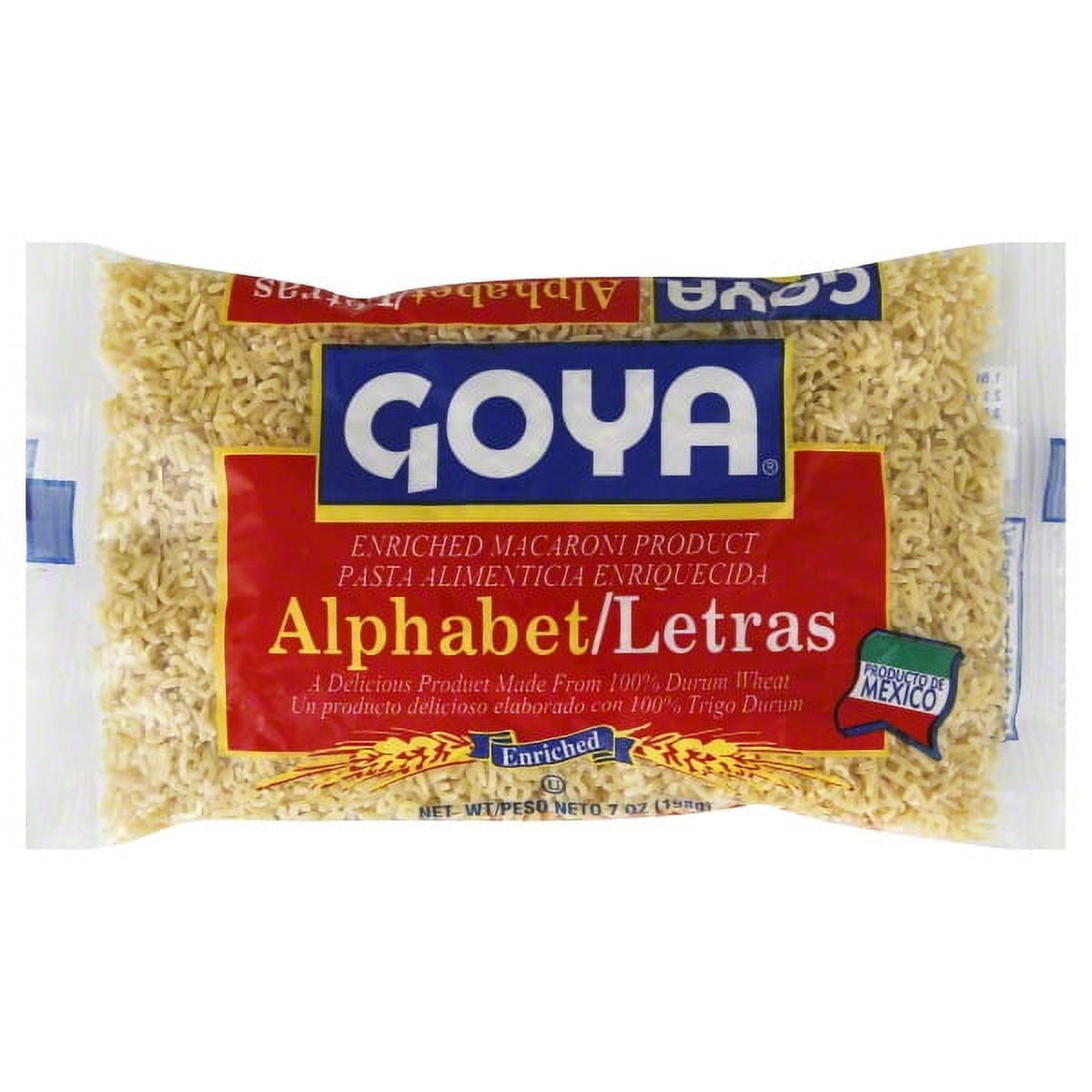 Goya Alphabet Dry Pasta, Enriched Macaroni Product, 7 oz - Walmart.com