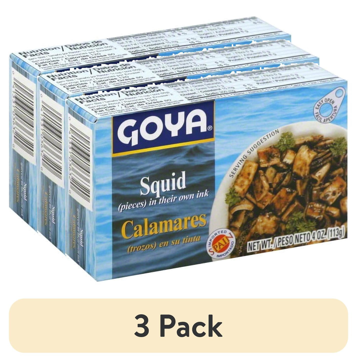 (3 pack) Goya Goya Squid, 4 oz - Walmart.com