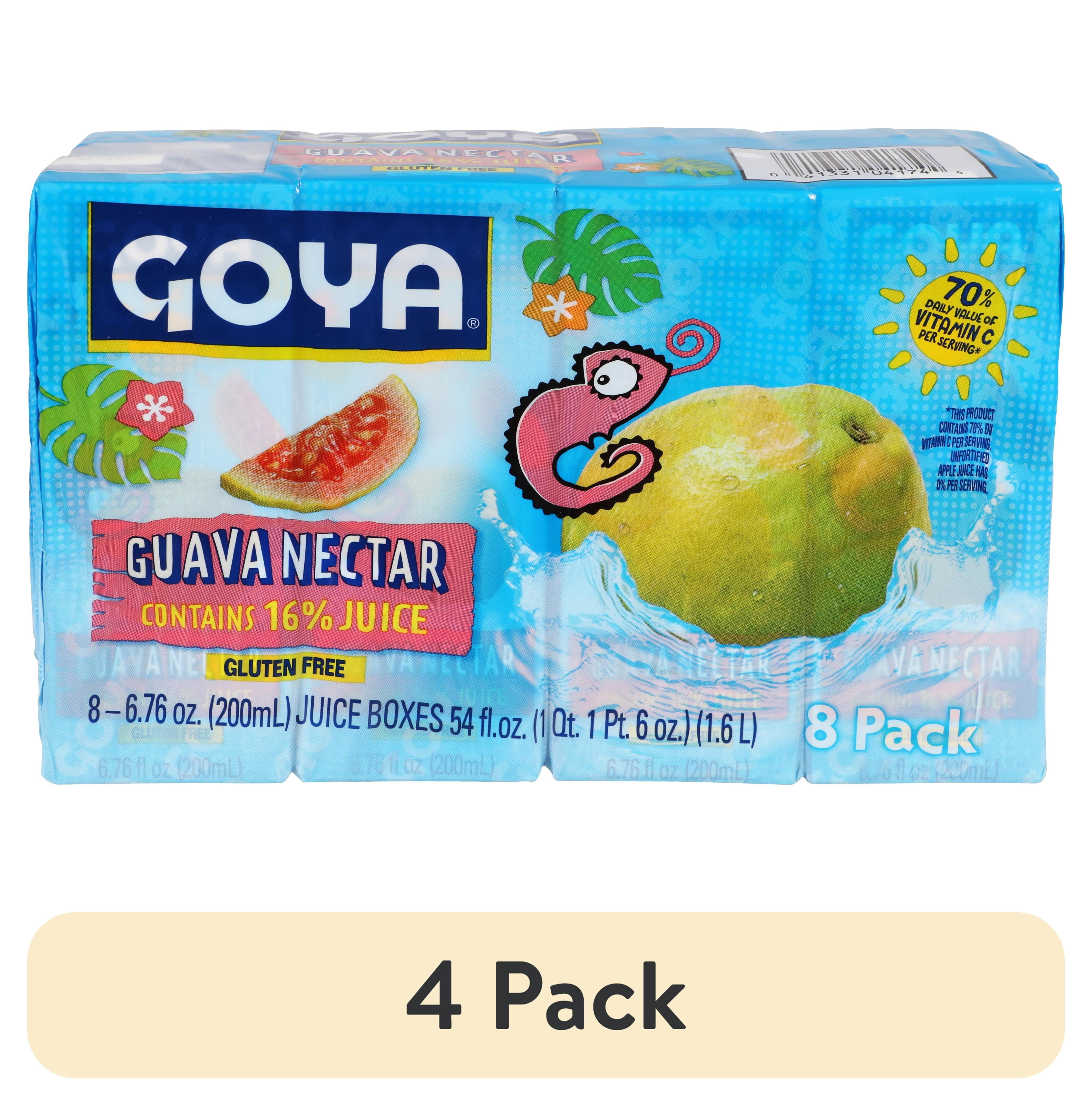 (4 pack) Goya Guava Nectar Juice 6.76 Oz 8 PK - Walmart.com