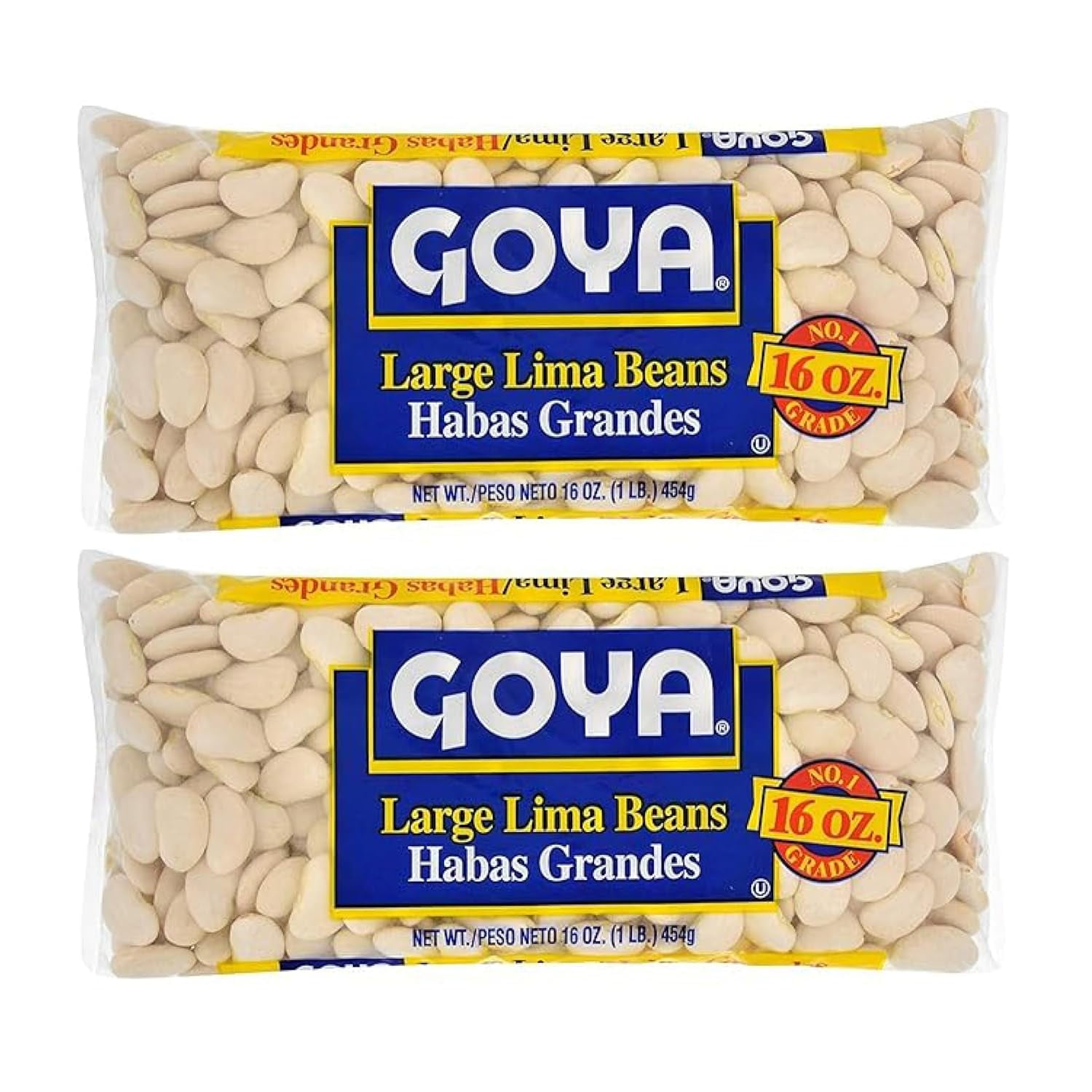 Goya Large Lima Beans (Butter Beans) – 2 Pack (16 oz Bags) - Walmart.com