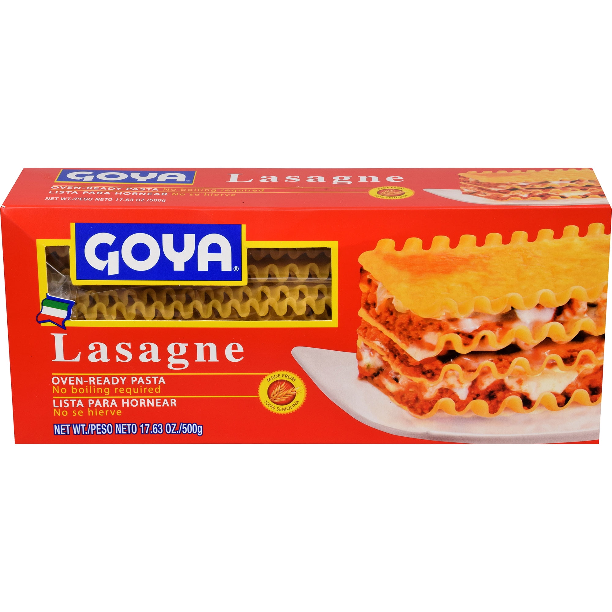 Goya Lasagne Oven-Ready Pasta, 17.63 Oz - Walmart.com