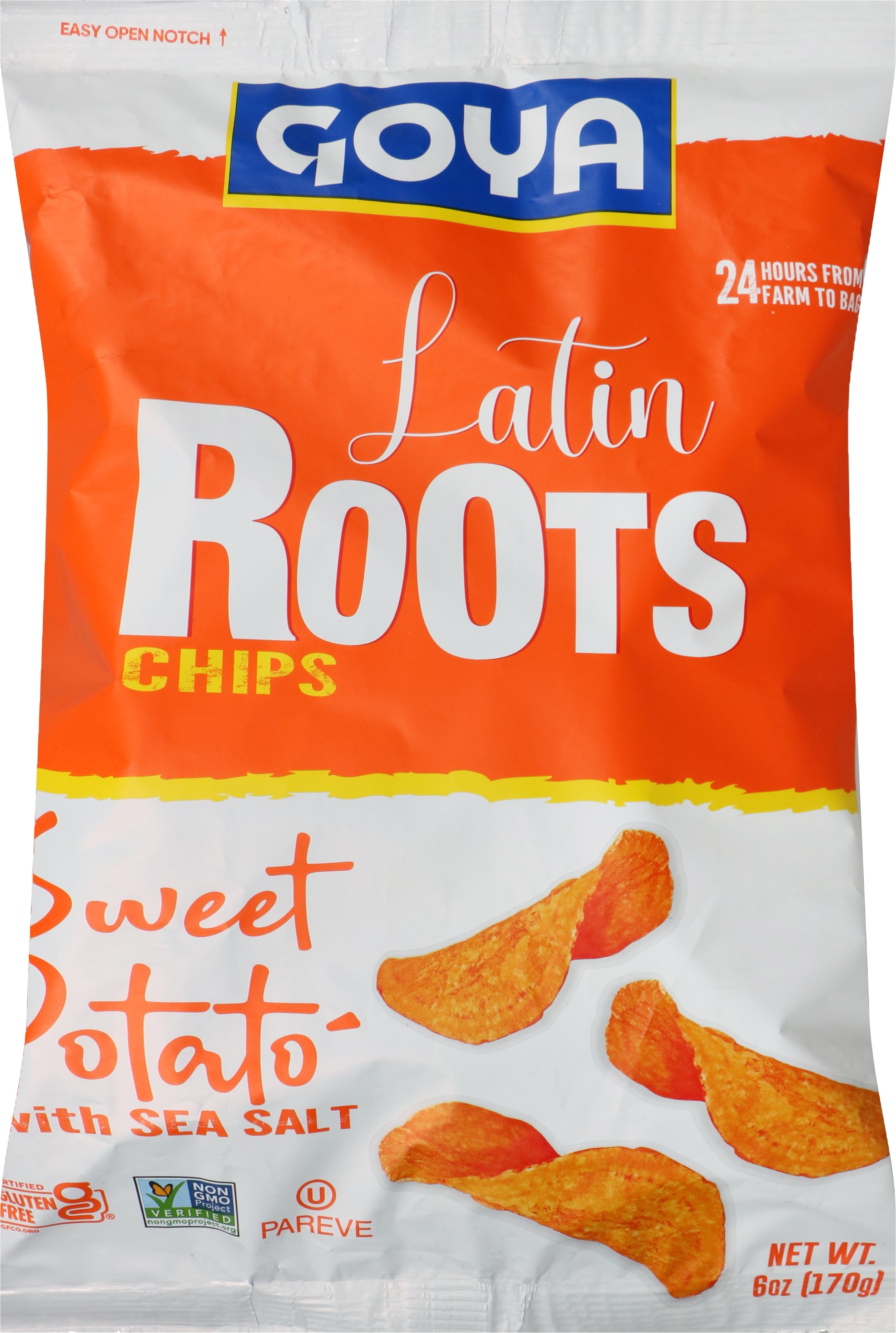 Goya Latin Roots Chips Sweet Potato w/ Sea Salt 6 oz - Walmart.com