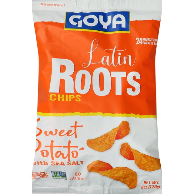 Goya Latin Roots Chips Sweet Potato w/ Sea Salt 6 oz - Walmart.com