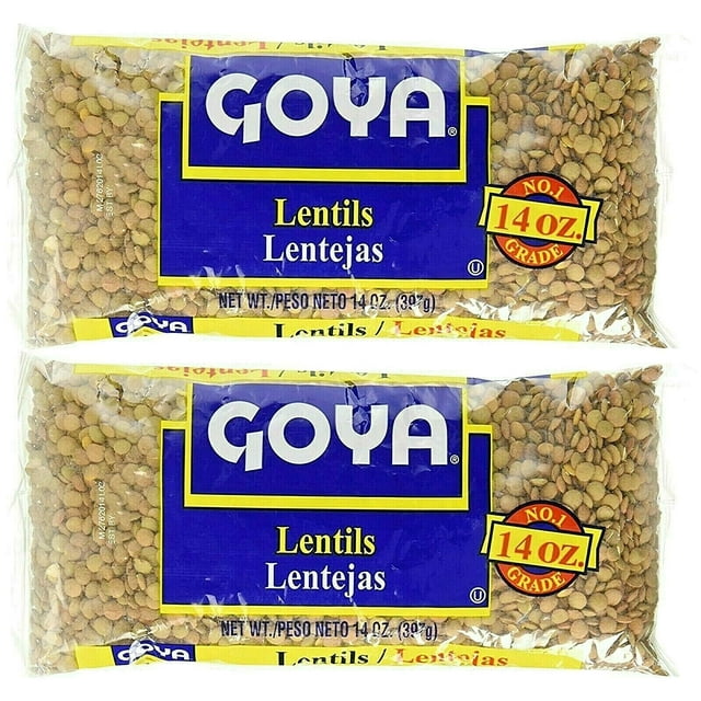 Goya Lentils Lentejas 14 oz (2 pack) - Walmart.com