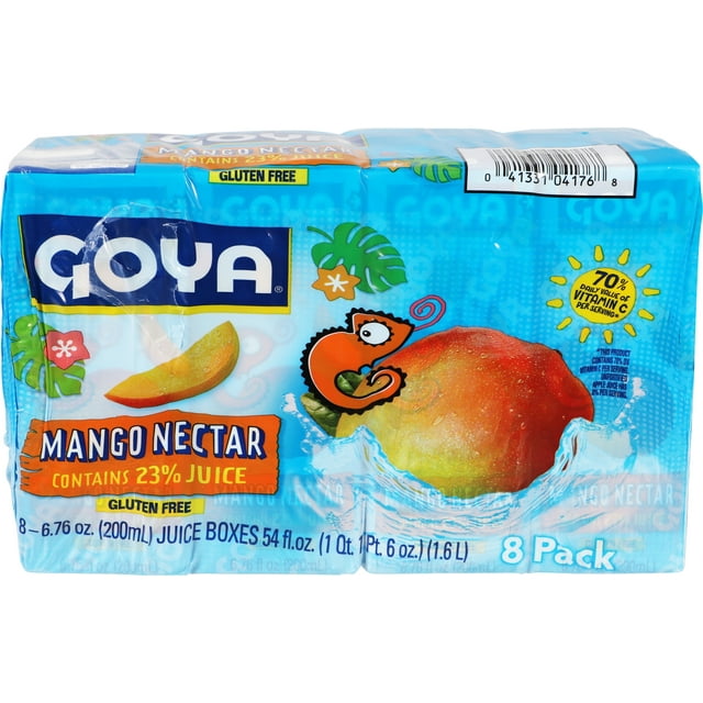 Goya Mango Nectar Juice 6.76 Oz 8 PK - Walmart.com