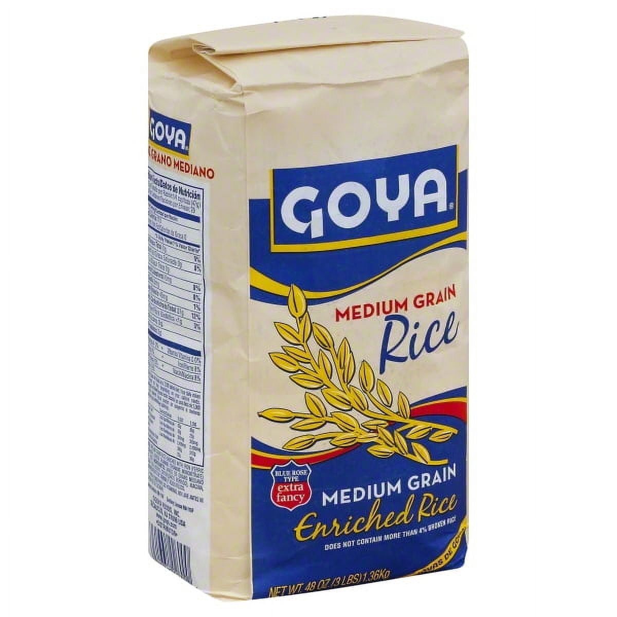 Goya Medium Grain Rice 3 Lb. - Walmart.com