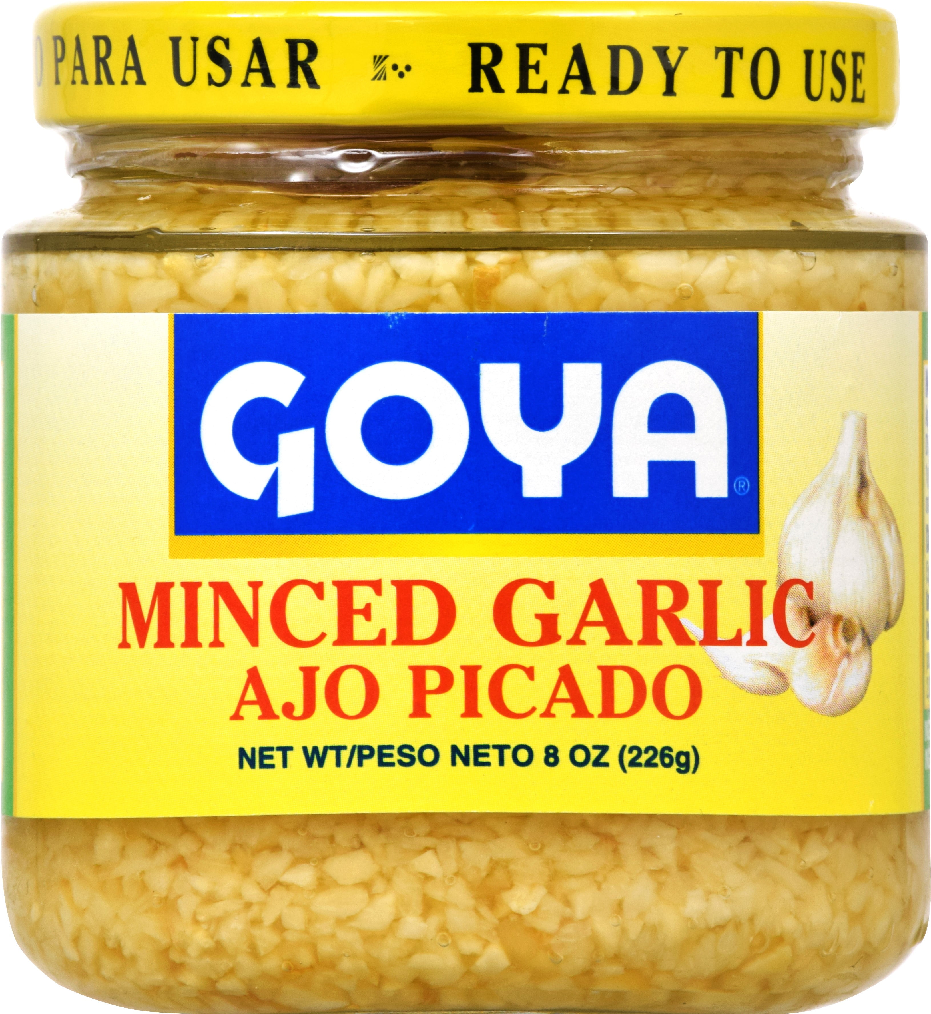 Goya Minced Garlic in Jar, Ready to Use, 8 oz - Walmart.com