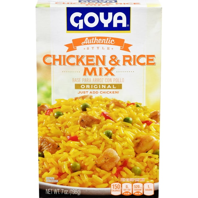 Goya - Ready to Eat Original Flavor Chicken and Rice Mix, 7 Oz ...