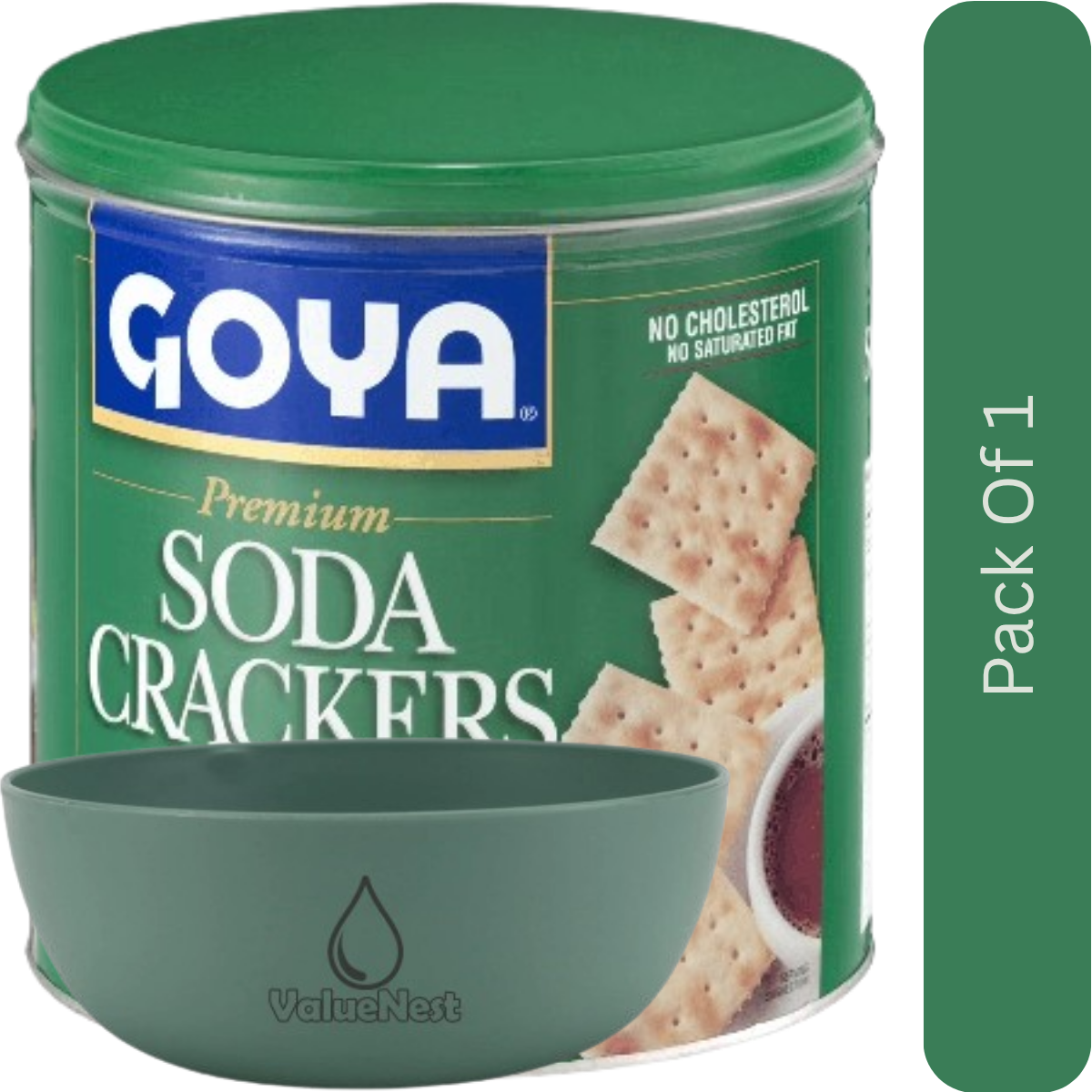 Goya Original Soda Crackers 24 oz with Green Olive Bowl by ValueNest ...