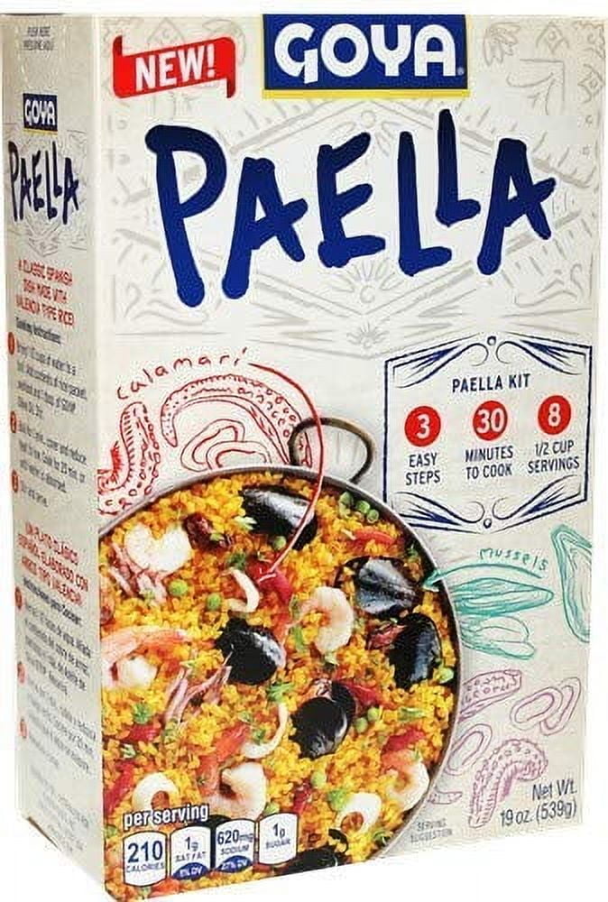 Goya Paella Valenciana Yellow Rice & Seafood Dinner 19 Oz (Pack Of 4 ...