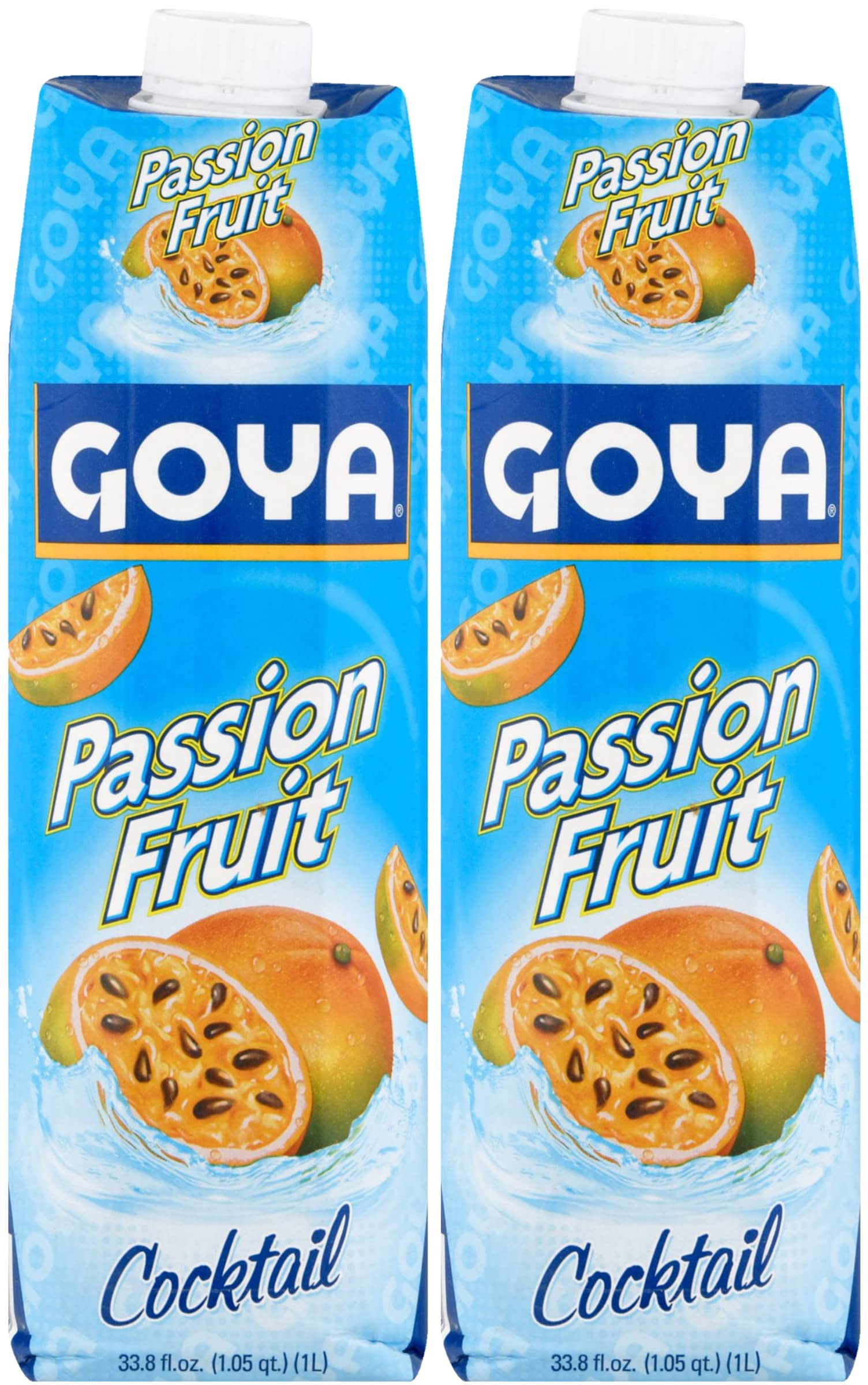 Pack of 2 - Goya - Passion Fruit Cocktail 33.8 Oz (Pack Of 2) Packaging ...