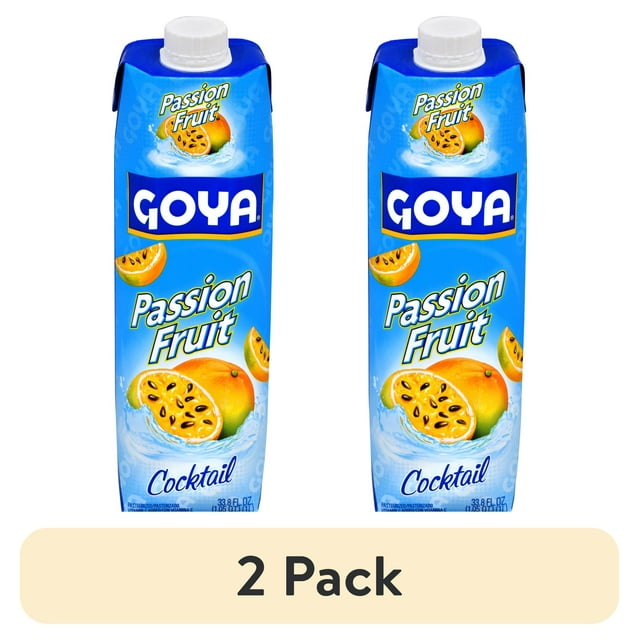 (2 pack) Goya Passion Fruit Cocktail, 33.8 fl oz - Walmart.com