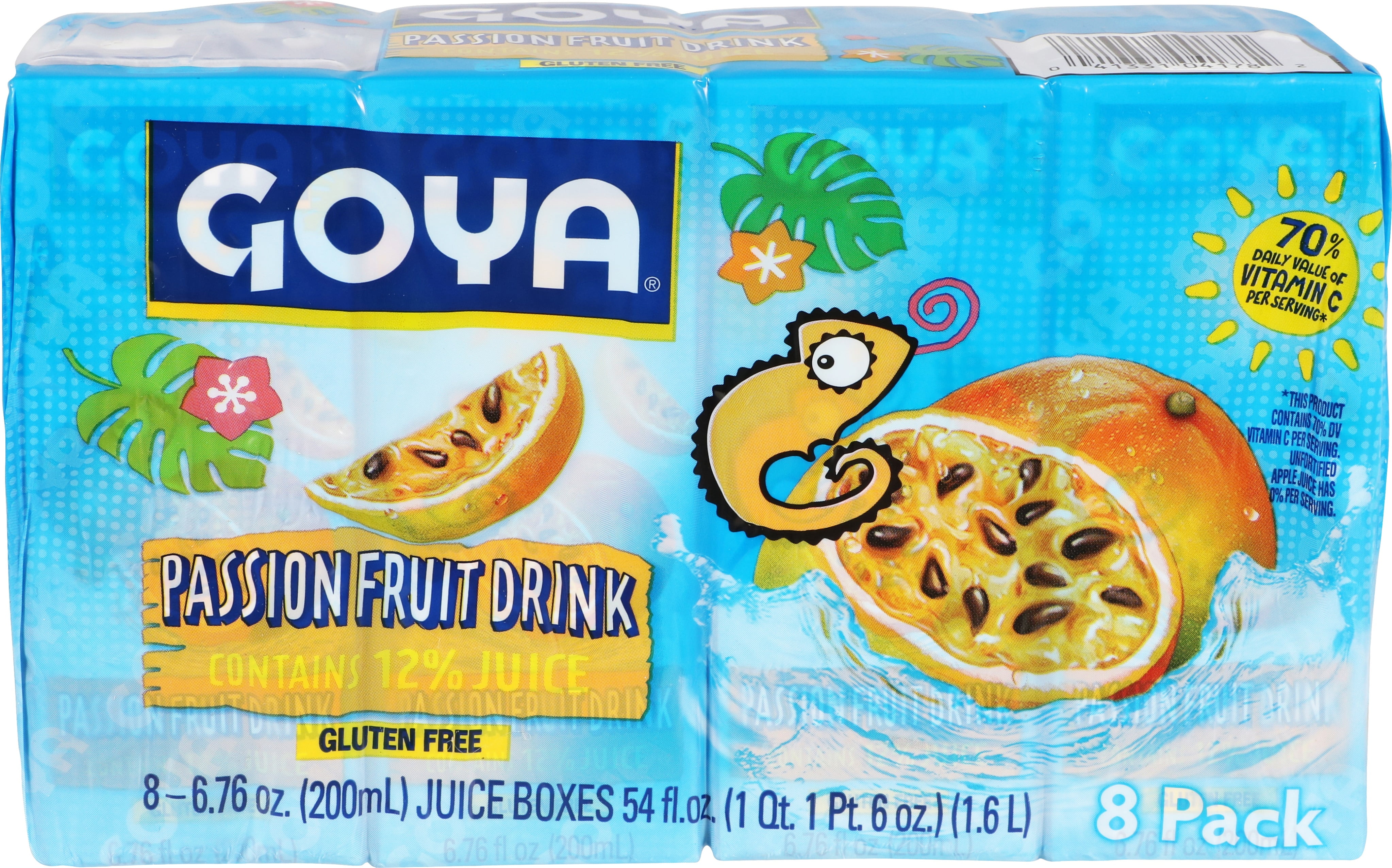 Goya Passion Fruit Drink, 6.76 oz, 8 Pack - Walmart.com