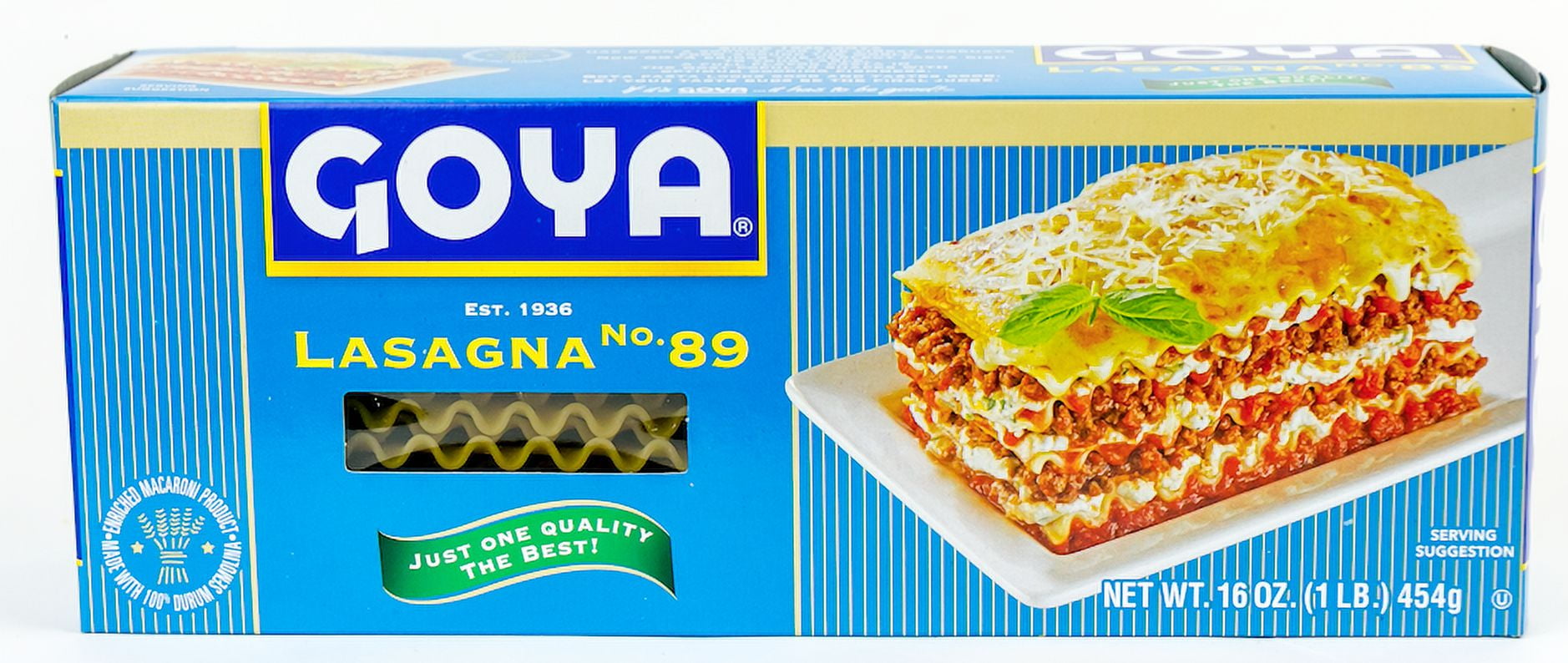 Goya Pasta Lasagna 16 Oz - Walmart.com