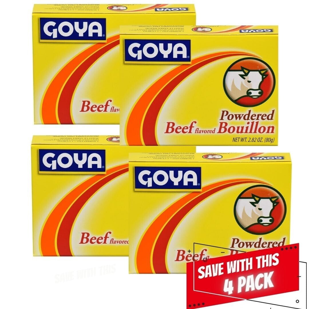 Goya Powdered Beef Bouillon/ Cubitos caldo Sabor a Carne 4Pack ...