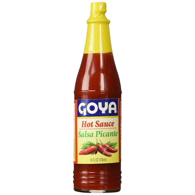 Goya Salsa Picante Red Hot Sauce, Bold Louisiana and Tabasco Peppers ...