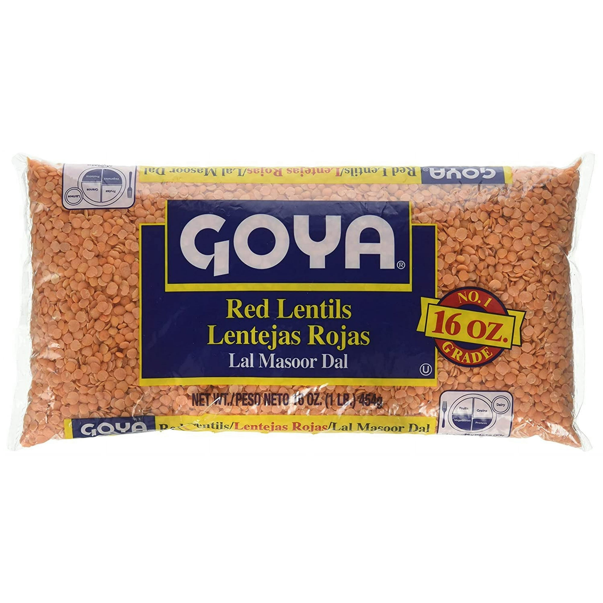 Goya Red Lentils Lentejas Rojas 16 Oz. Pack Of 3. - Walmart.com
