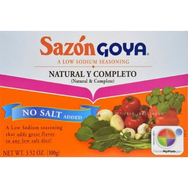 GOYA Sazon Complete Seasoning No Salt, 3.52 Oz - Italian Recipe Packet ...