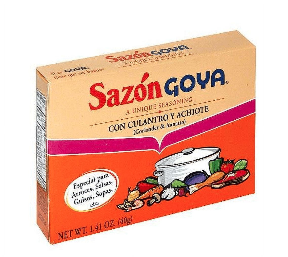 Goya Sazon With Coriander & Annatto, 1.41 oz Sazon con Culantro y ...