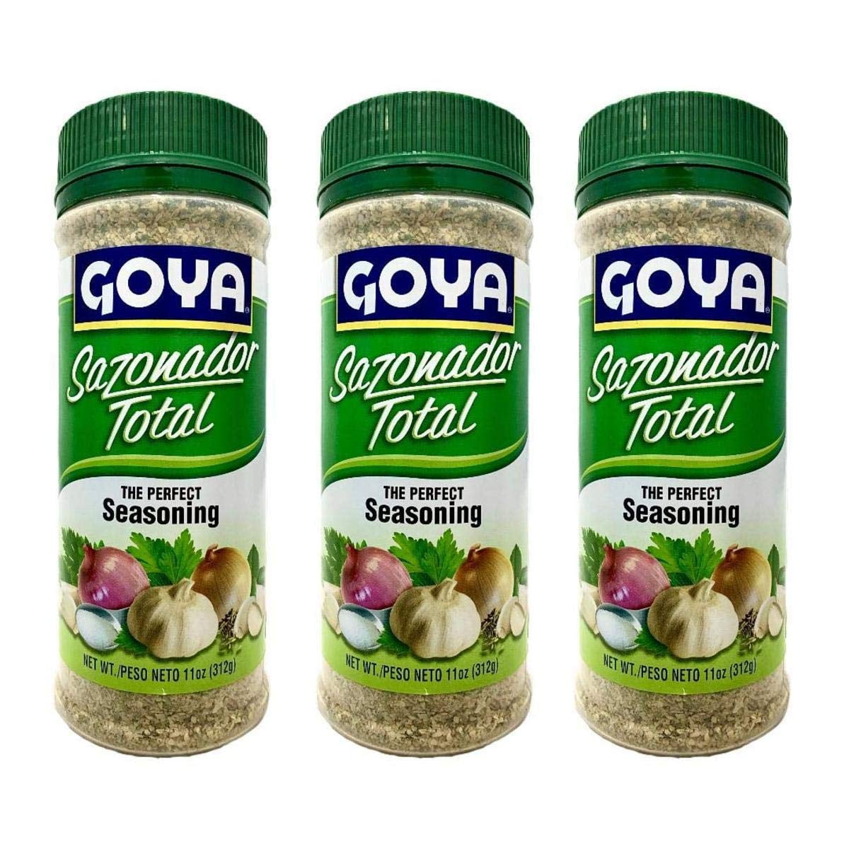 Goya All-Purpose Seasoning Sazonador Total 11.0 OZ - Perfect for Meats ...