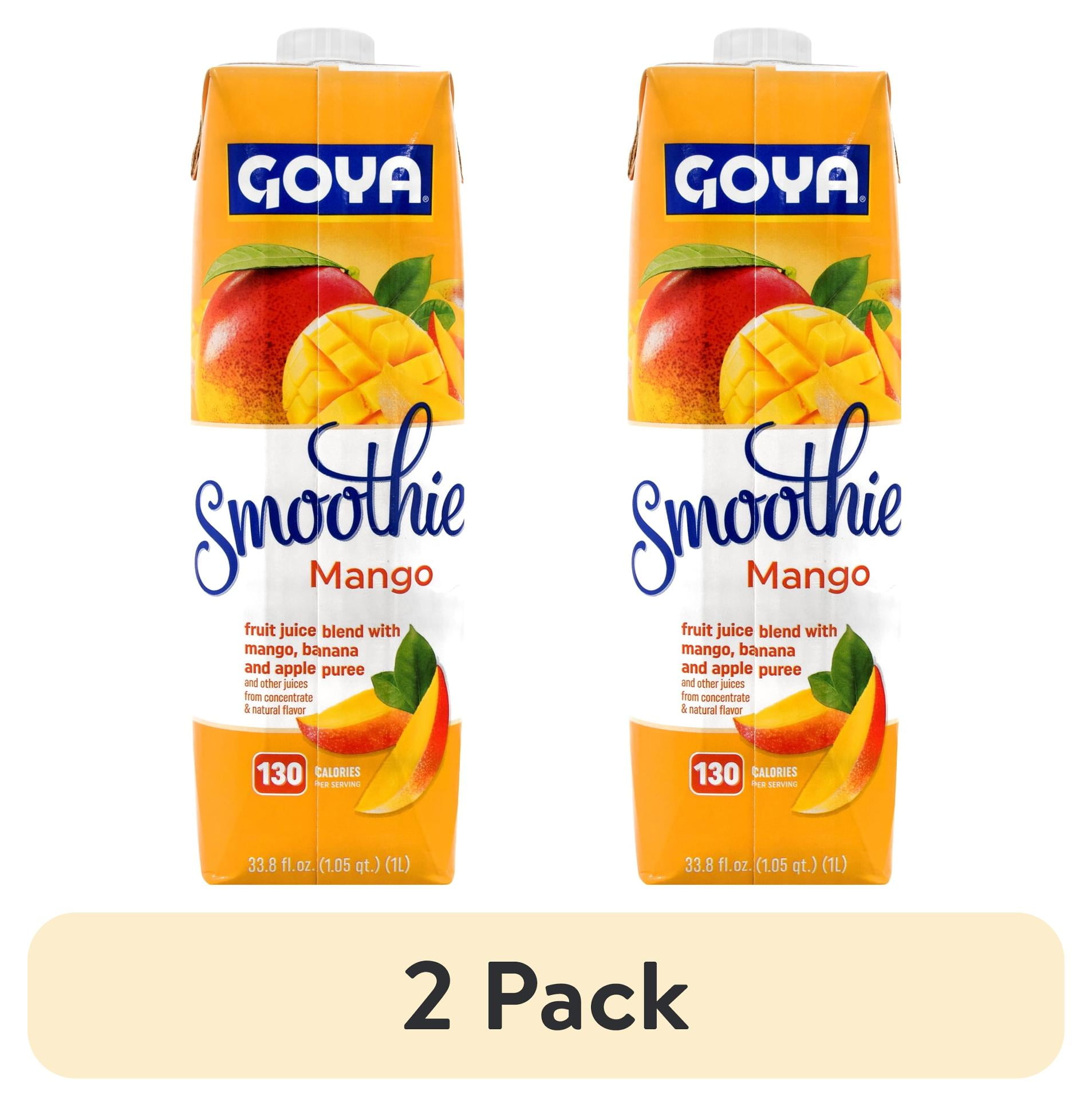 (2 pack) Goya Smoothie Mango, Beverage, 33.8 fl oz Carton - Walmart.com