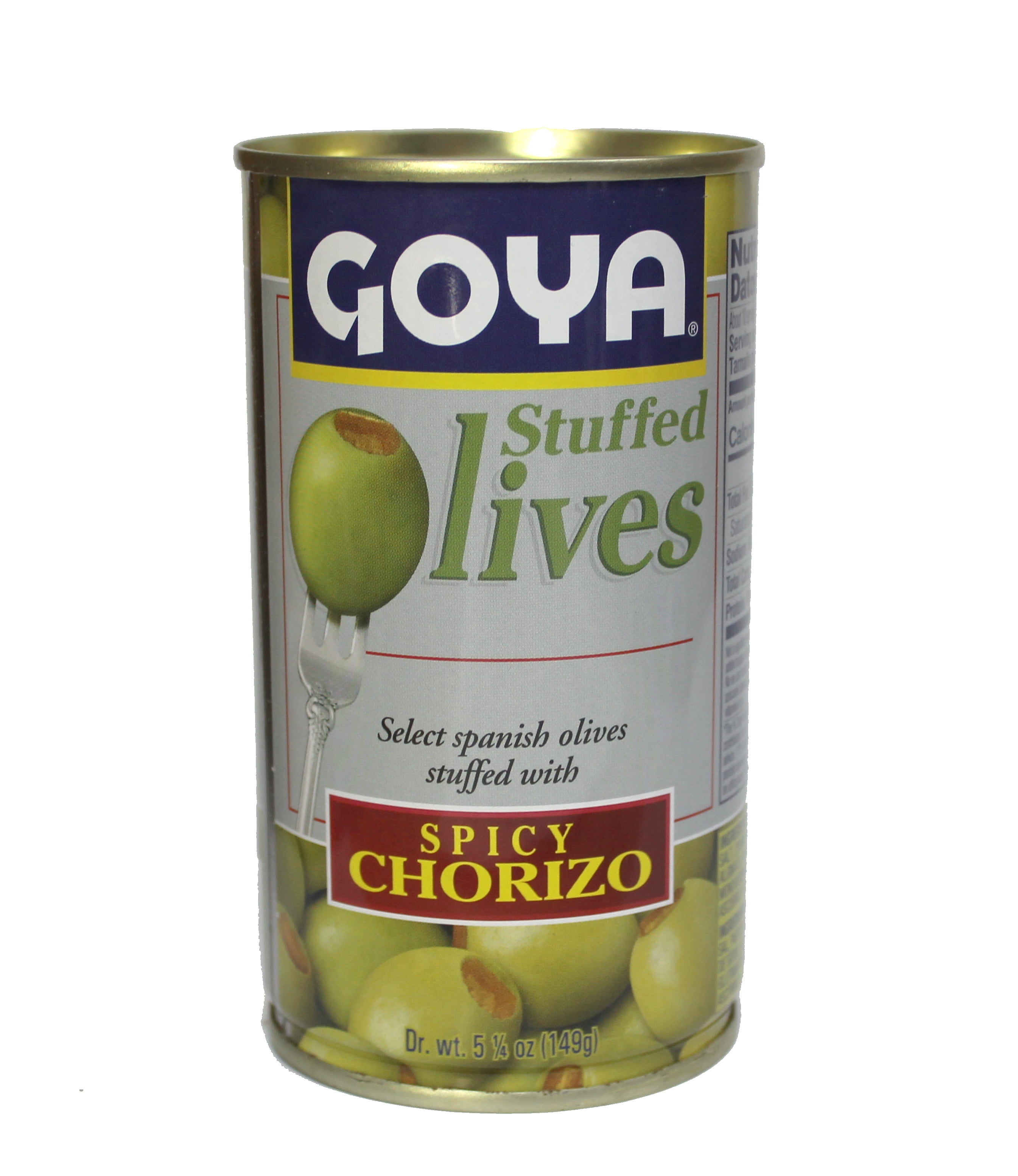 Goya Stuffed Spanish Olives with Spicy Chorizo, 5.25 oz - Walmart.com